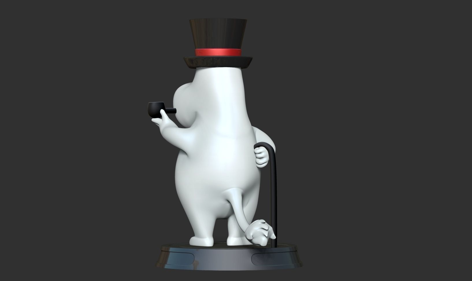 Moominpappa moomin statue 3D model 3D printable | CGTrader