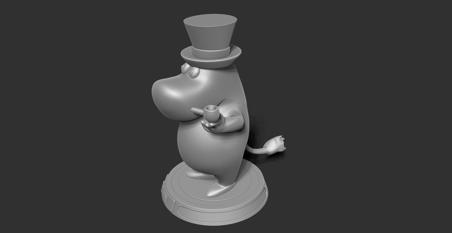 Moominpappa moomin statue 3D model 3D printable | CGTrader