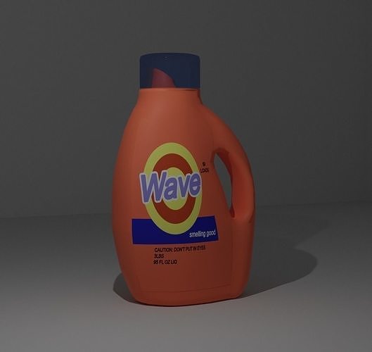 Detergent low poly 3d model wave laundry 3D model | CGTrader