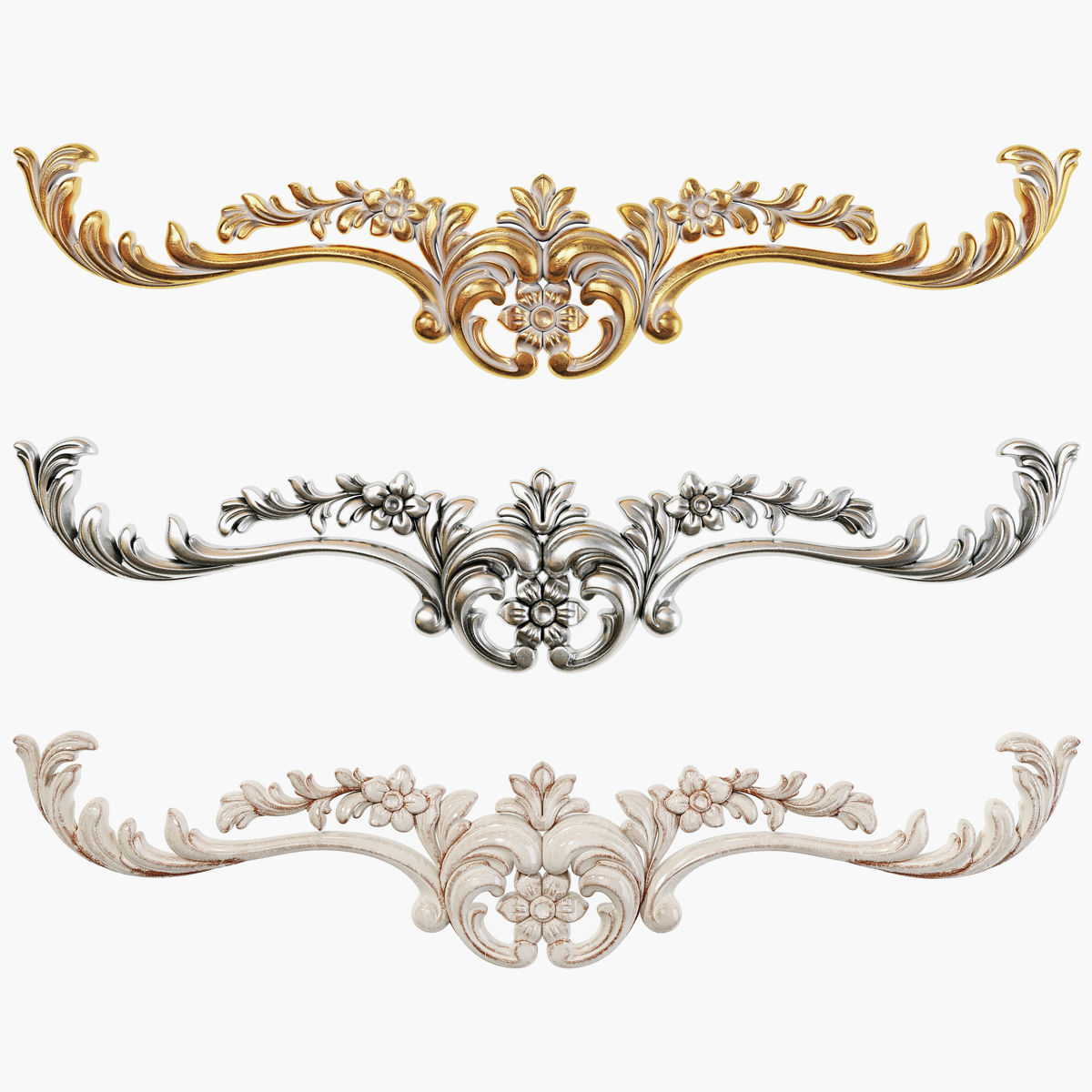 Classic carved 207 3D model | CGTrader