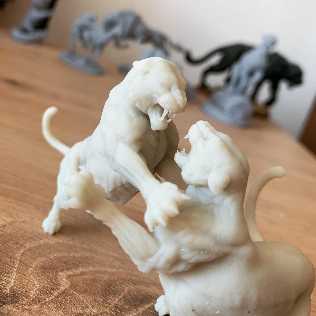 Bengal Tigers Fight for 3D Printing 3D model 3D printable | CGTrader
