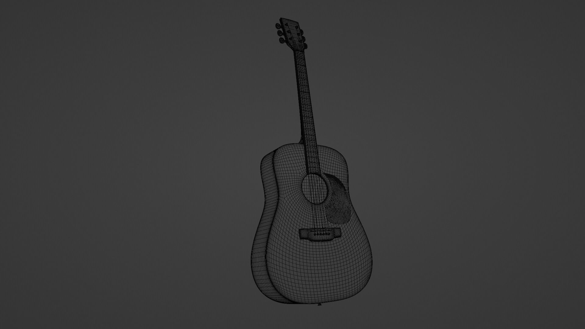 acoustic guitar 3D model | CGTrader