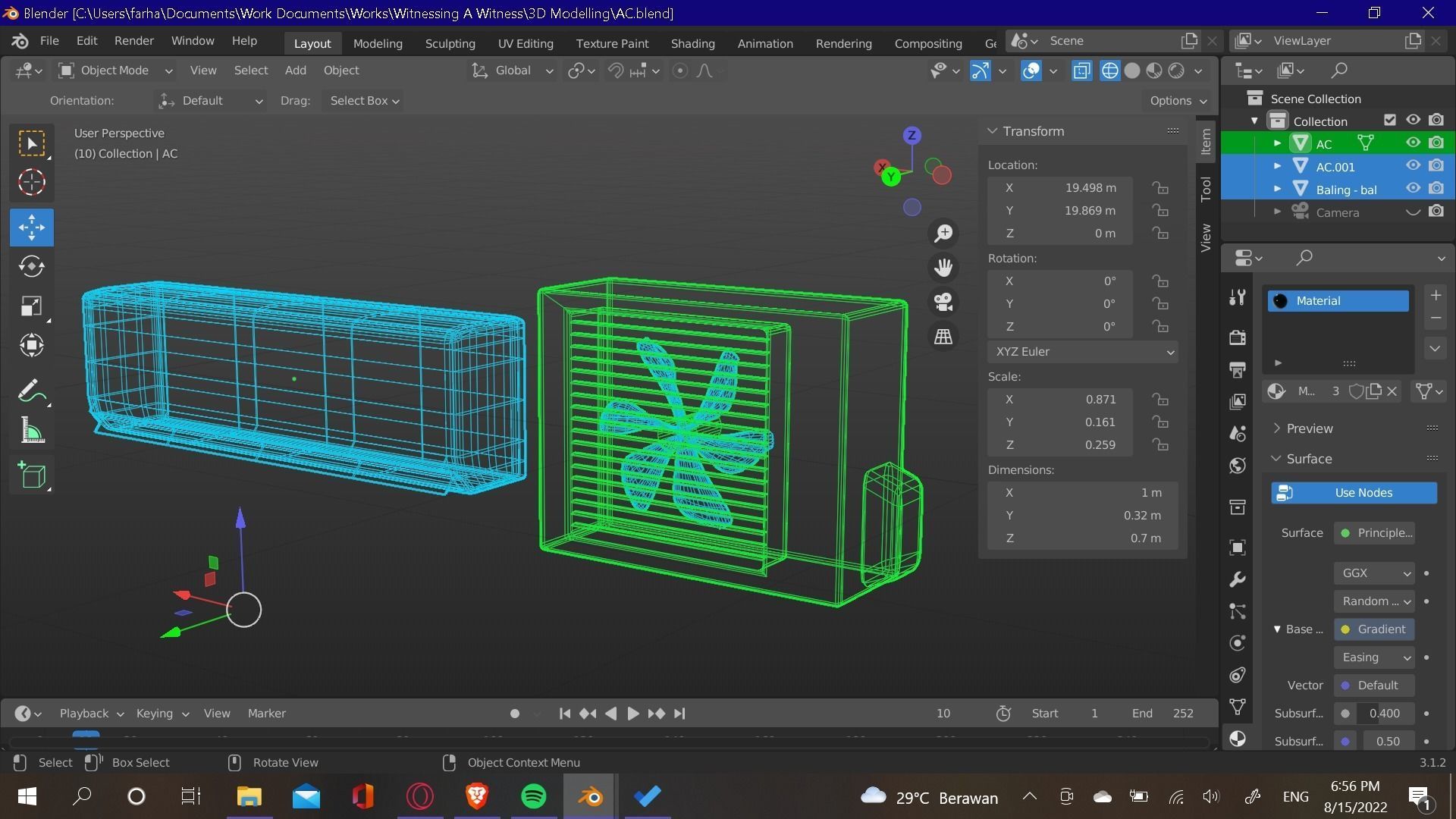 AC Air Conditioner free VR / AR / low-poly 3D model | CGTrader