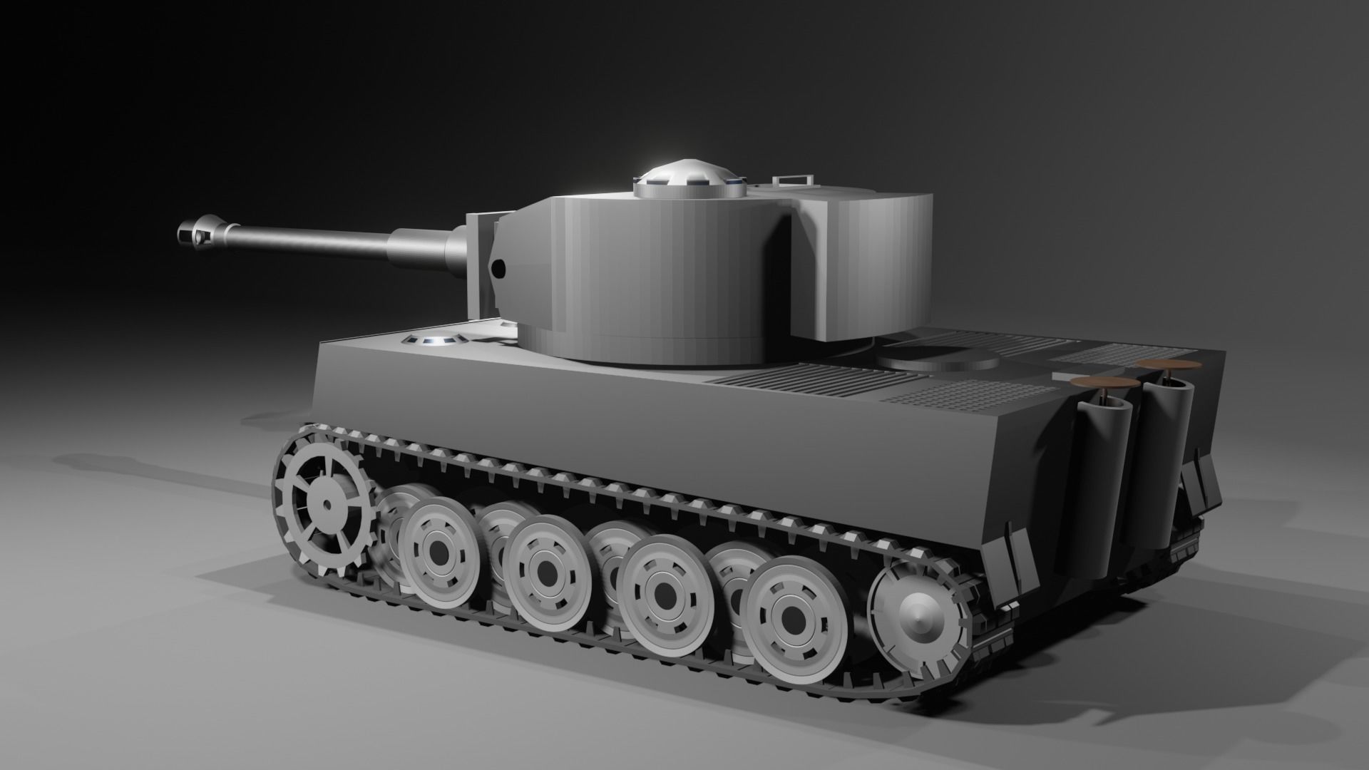 3D model Tiger 1 low poly tank VR / AR / low-poly | CGTrader