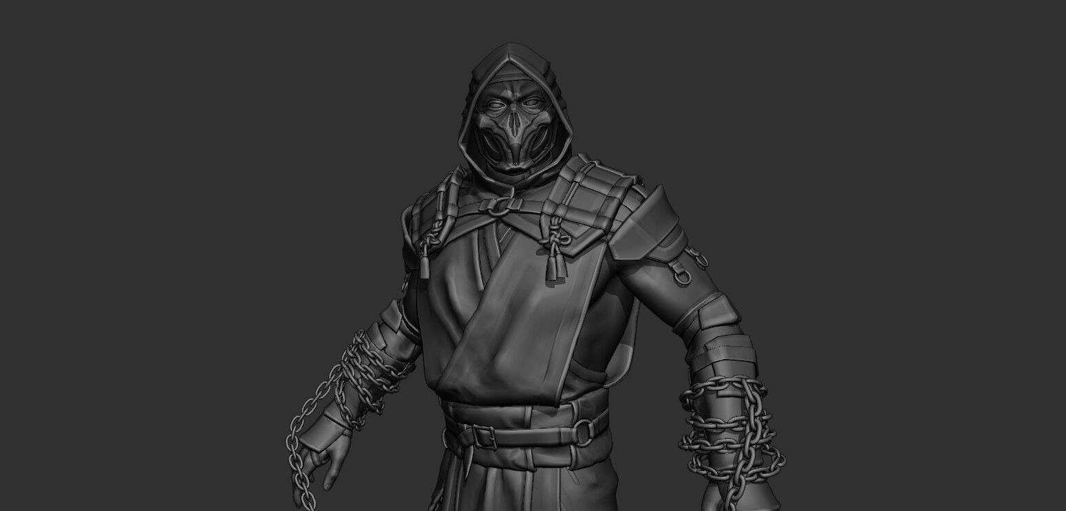 Scorpion Mortal Kombat 3D model 3D printable | CGTrader