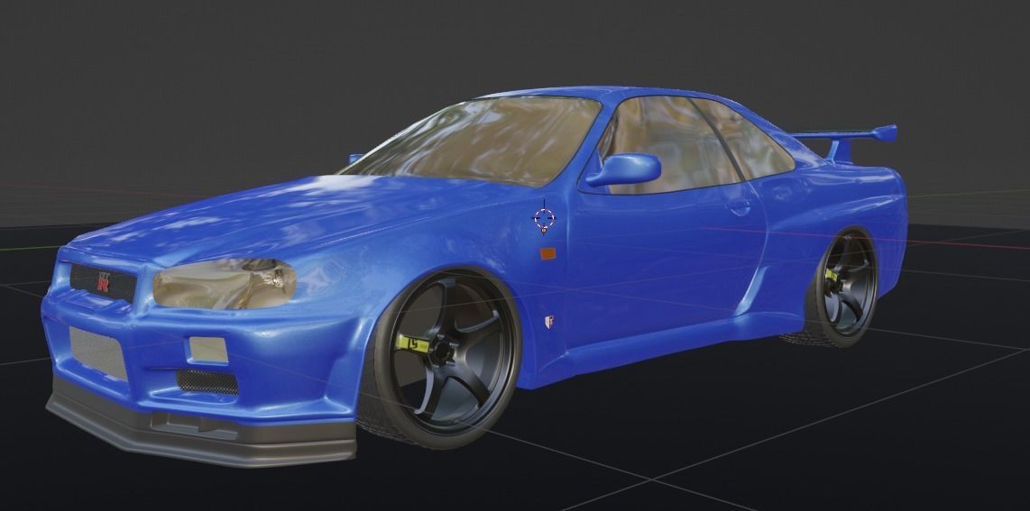 JDM r34 skyline gtr 3D model | CGTrader