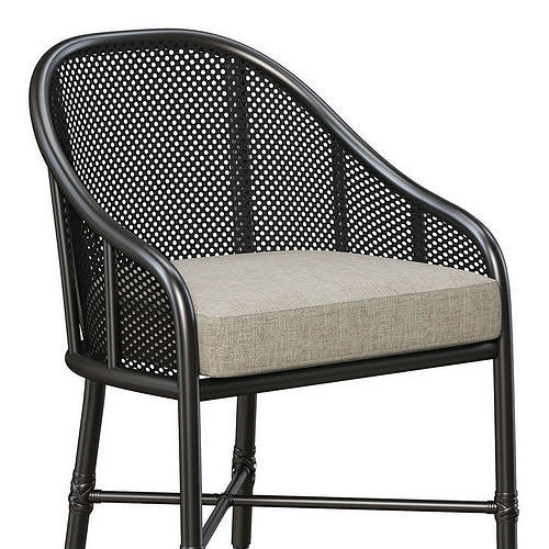 7CANED BARREL CHAIR by Bakerfurniture 3D model | CGTrader
