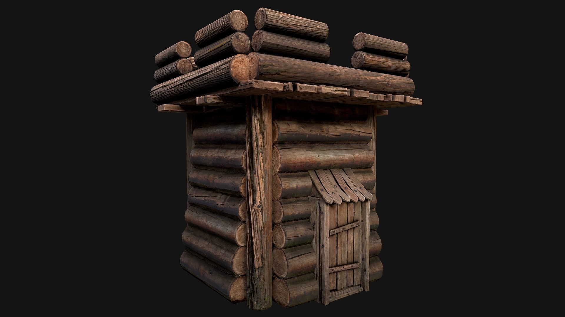 3D model Medieval Wooden Fort Castle Constructor VR / AR / low-poly ...