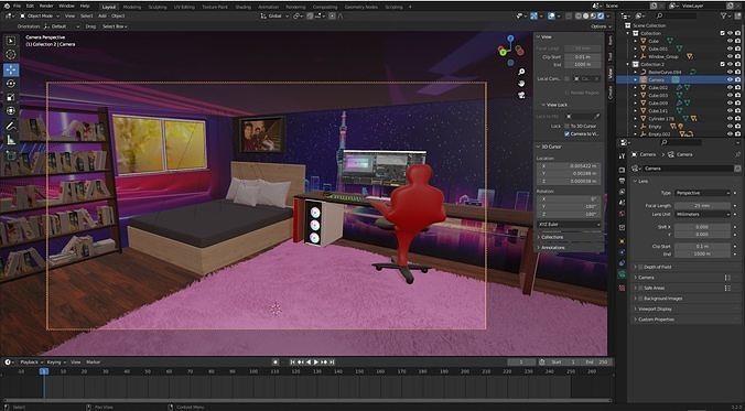 Modern room free Texture | CGTrader