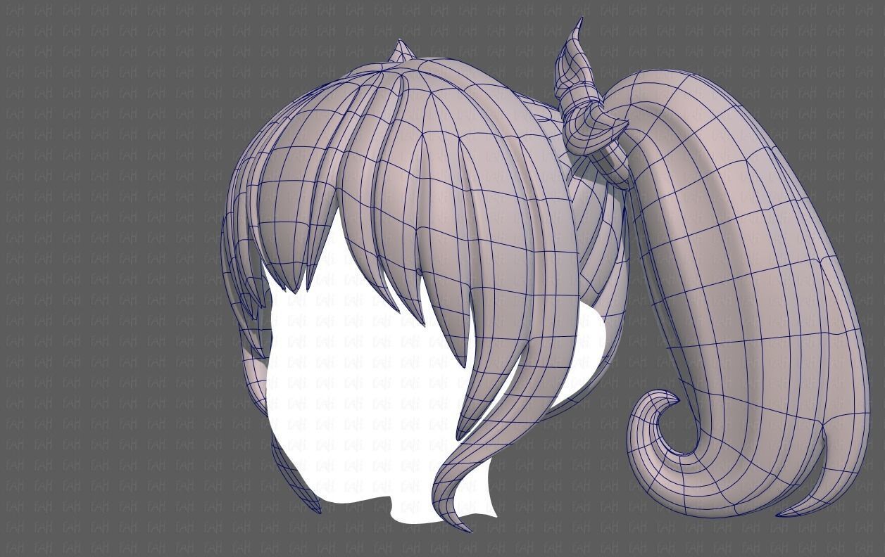 3D model Base Hair for girl V21 VR / AR / low-poly | CGTrader