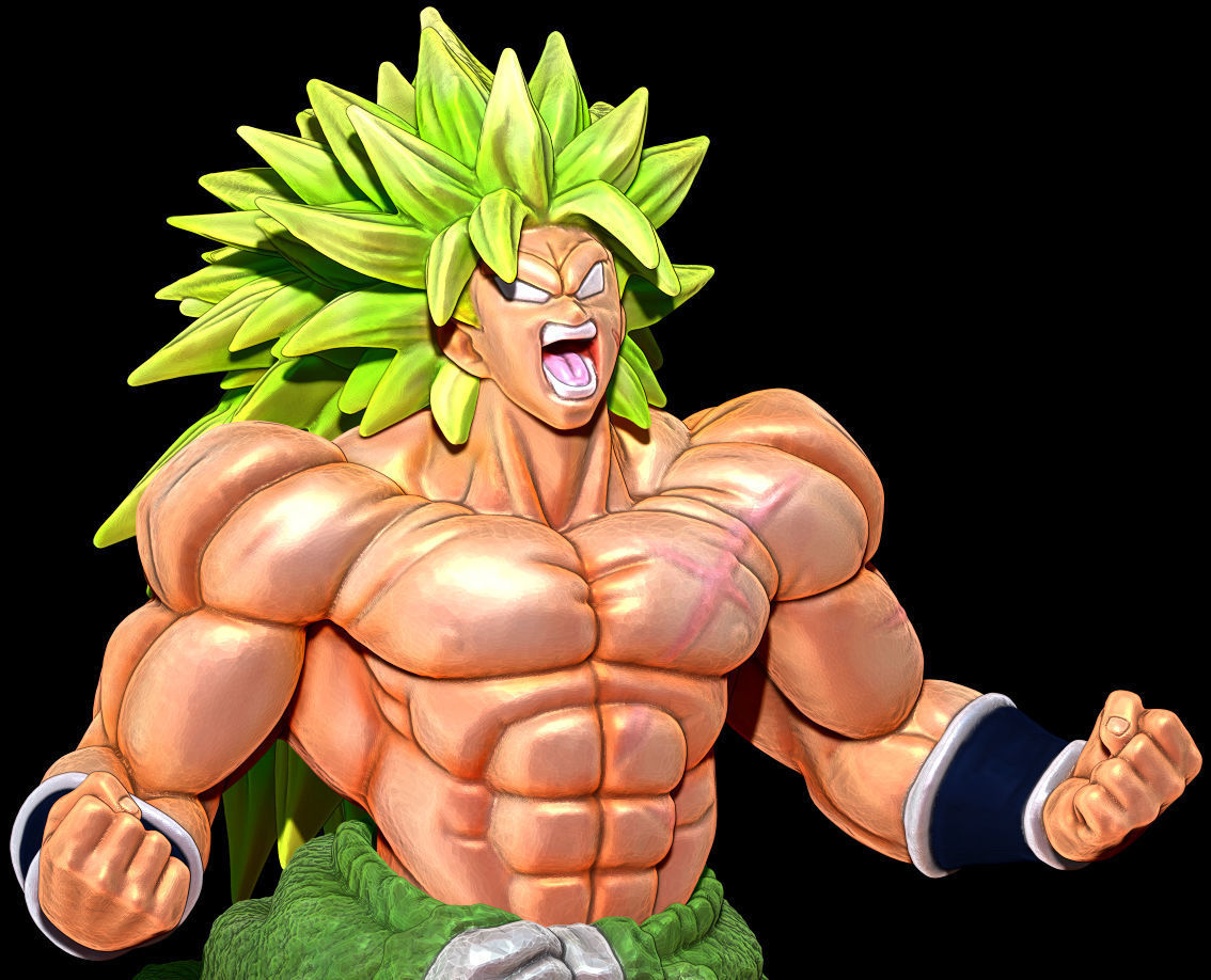 Broly Super Saiyan 3 Dragon Ball Z Figure for 3D print 3D model 3D ...