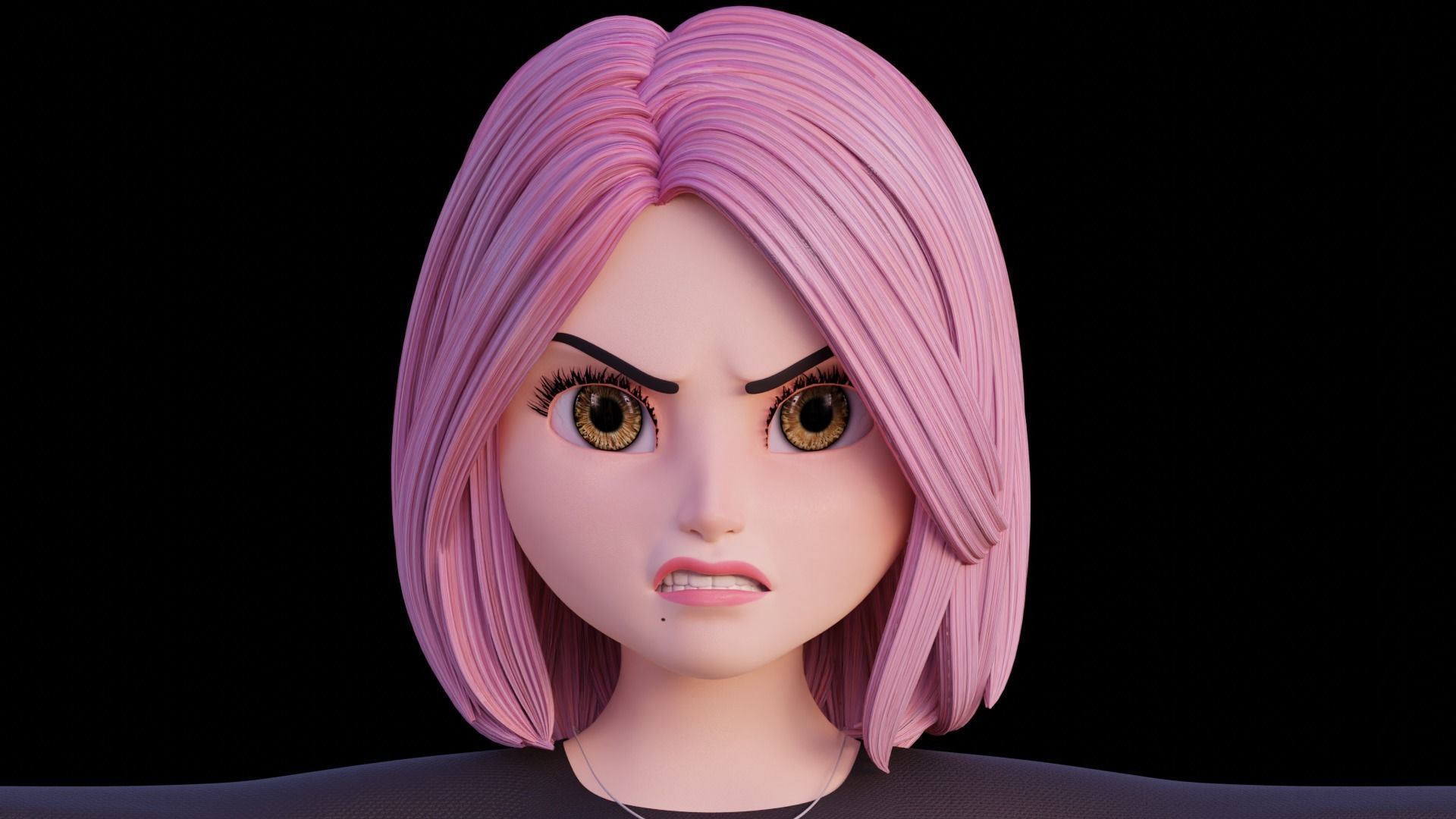 3D model Cartoon Woman- Fully Rigged VR / AR / low-poly | CGTrader