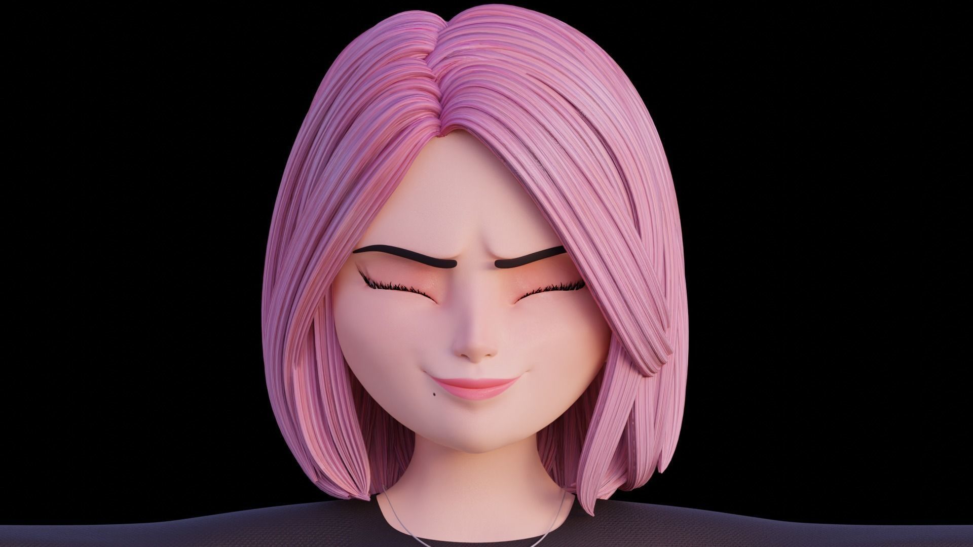 3d Model Cartoon Woman Fully Rigged Vr Ar Low Poly Cgtrader