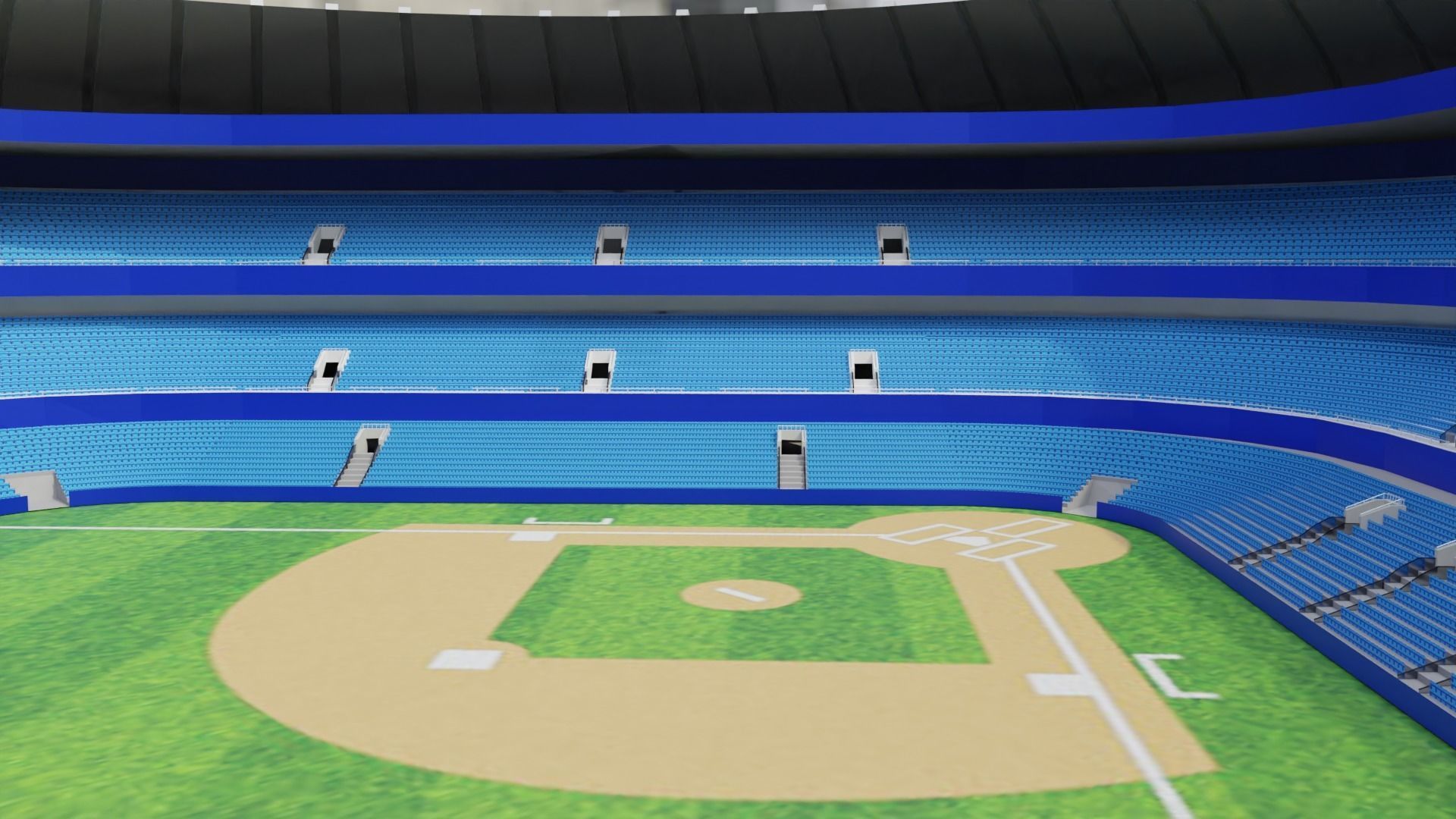 3D model Baseball Stadium VR / AR / low-poly | CGTrader