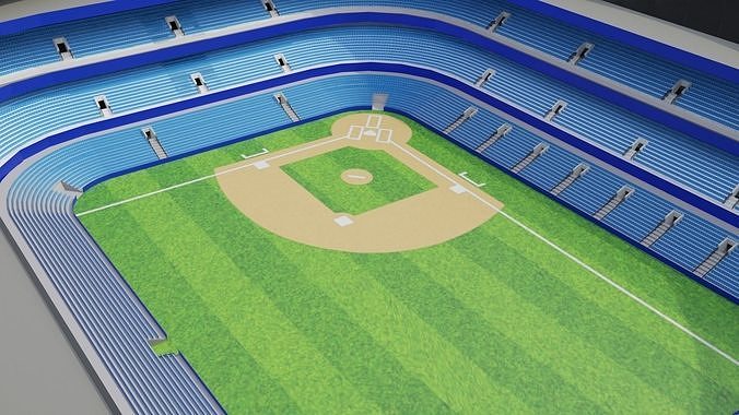 3D model Baseball Stadium VR / AR / low-poly | CGTrader