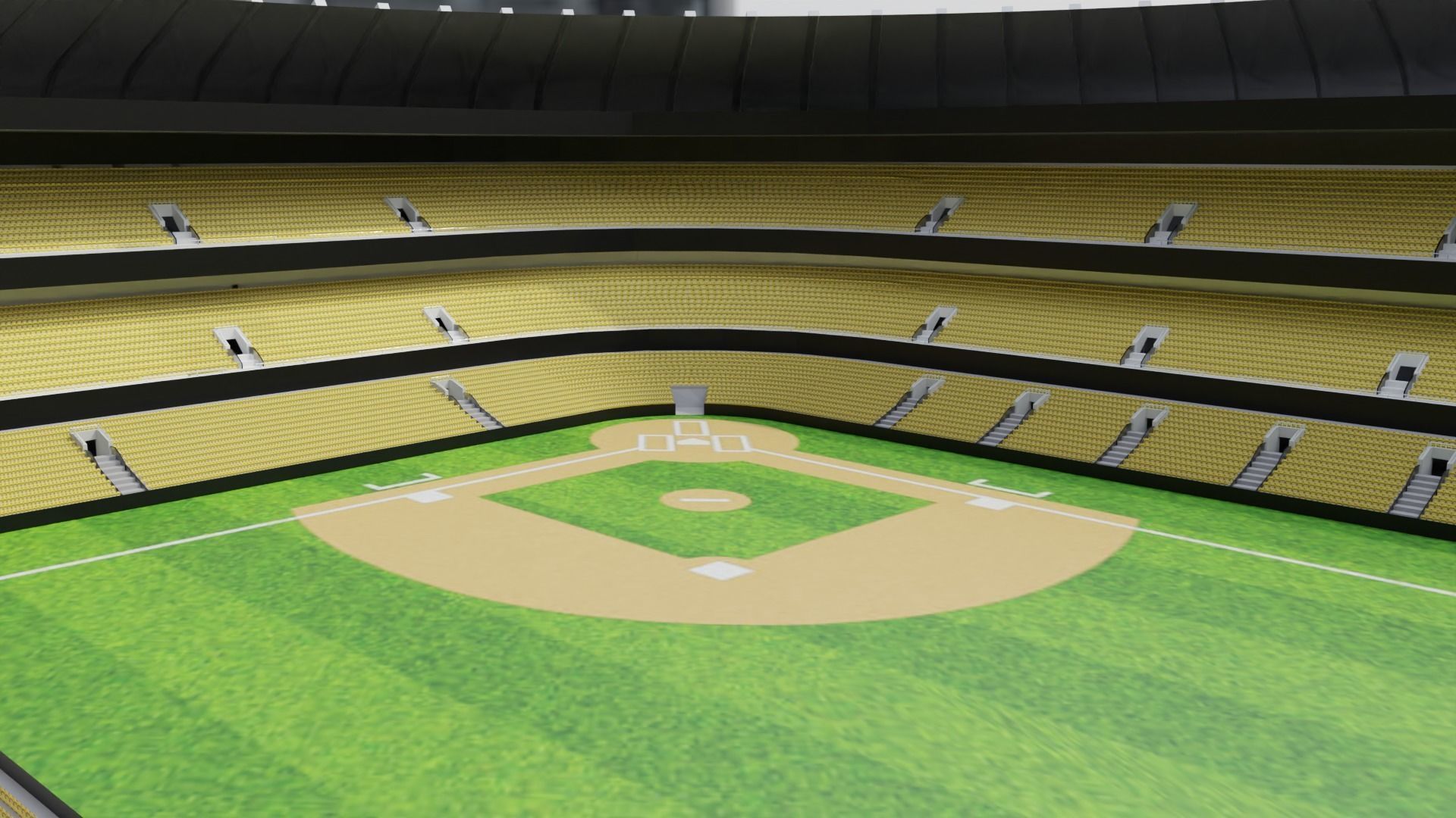 3D model Baseball Stadium VR / AR / low-poly | CGTrader