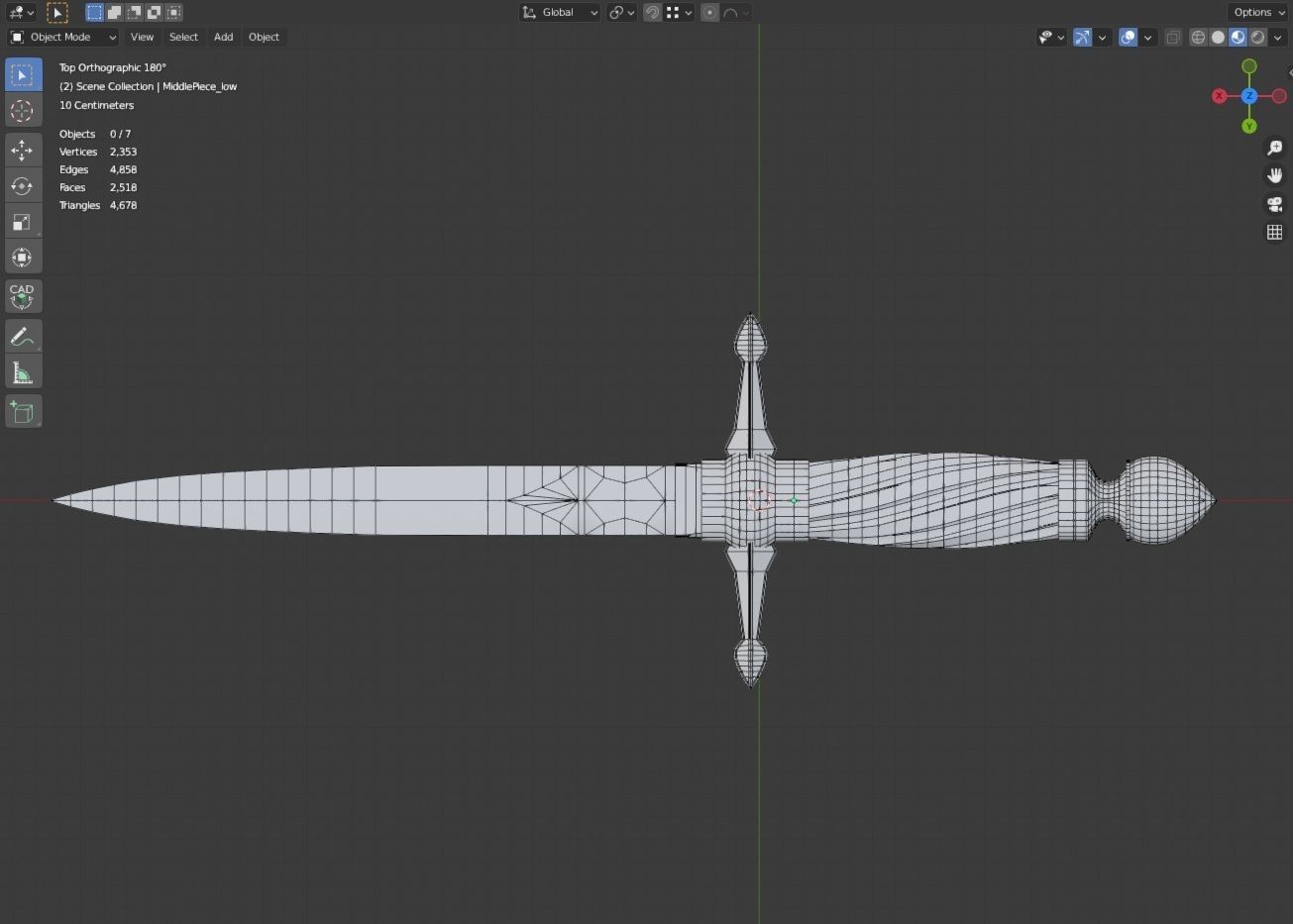 3D model Medieval Dagger - GameReady Model - Unreal Engine VR / AR ...