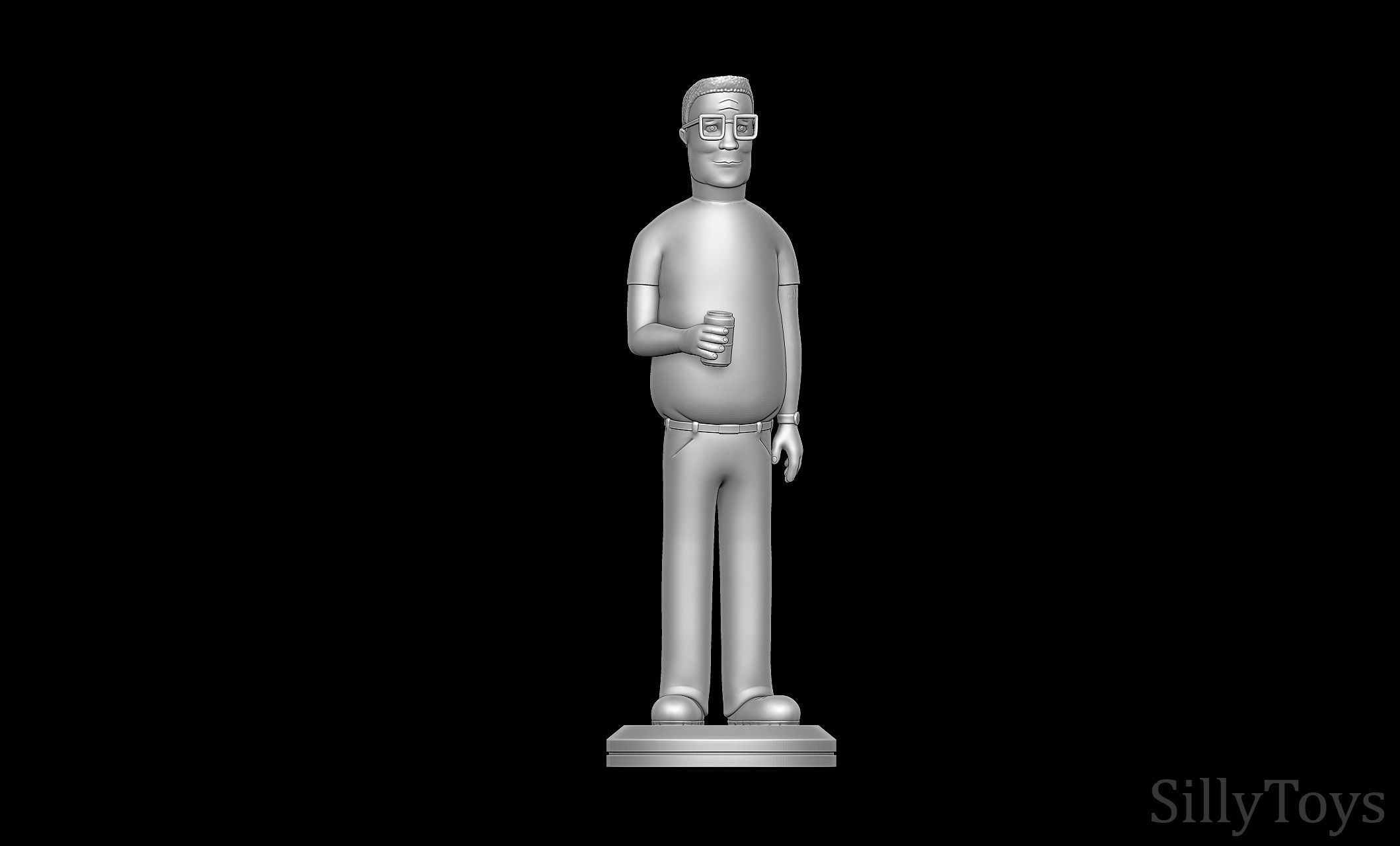 Hank Hill - King of the Hill 3D model 3D printable | CGTrader