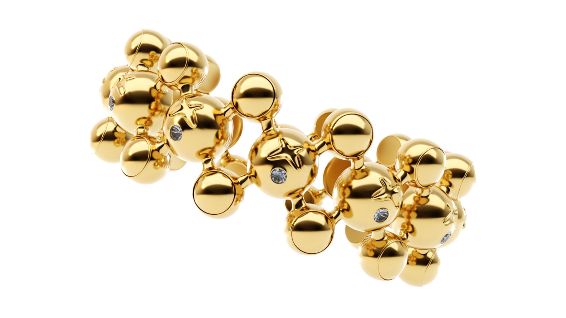 Sphere Legs Bracelet 3D model | CGTrader