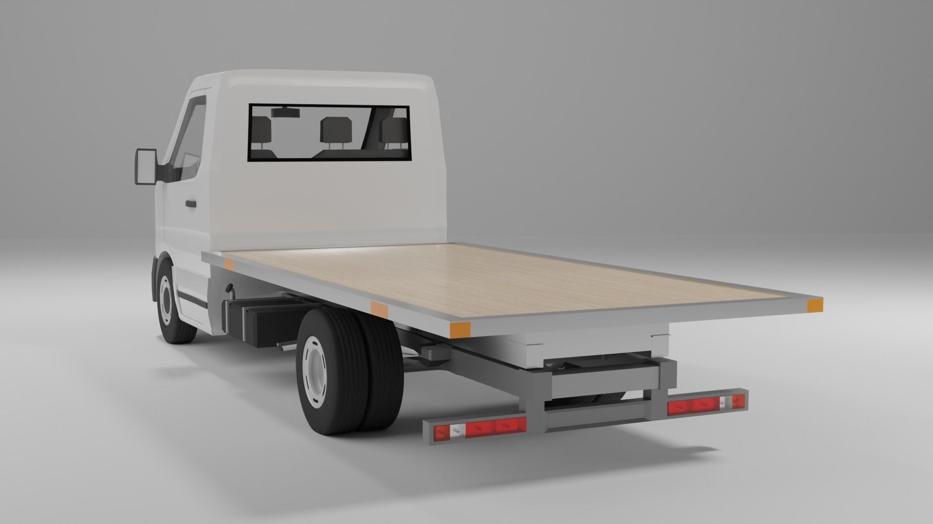 Cargo van with platform of the nineties free 3D model | CGTrader