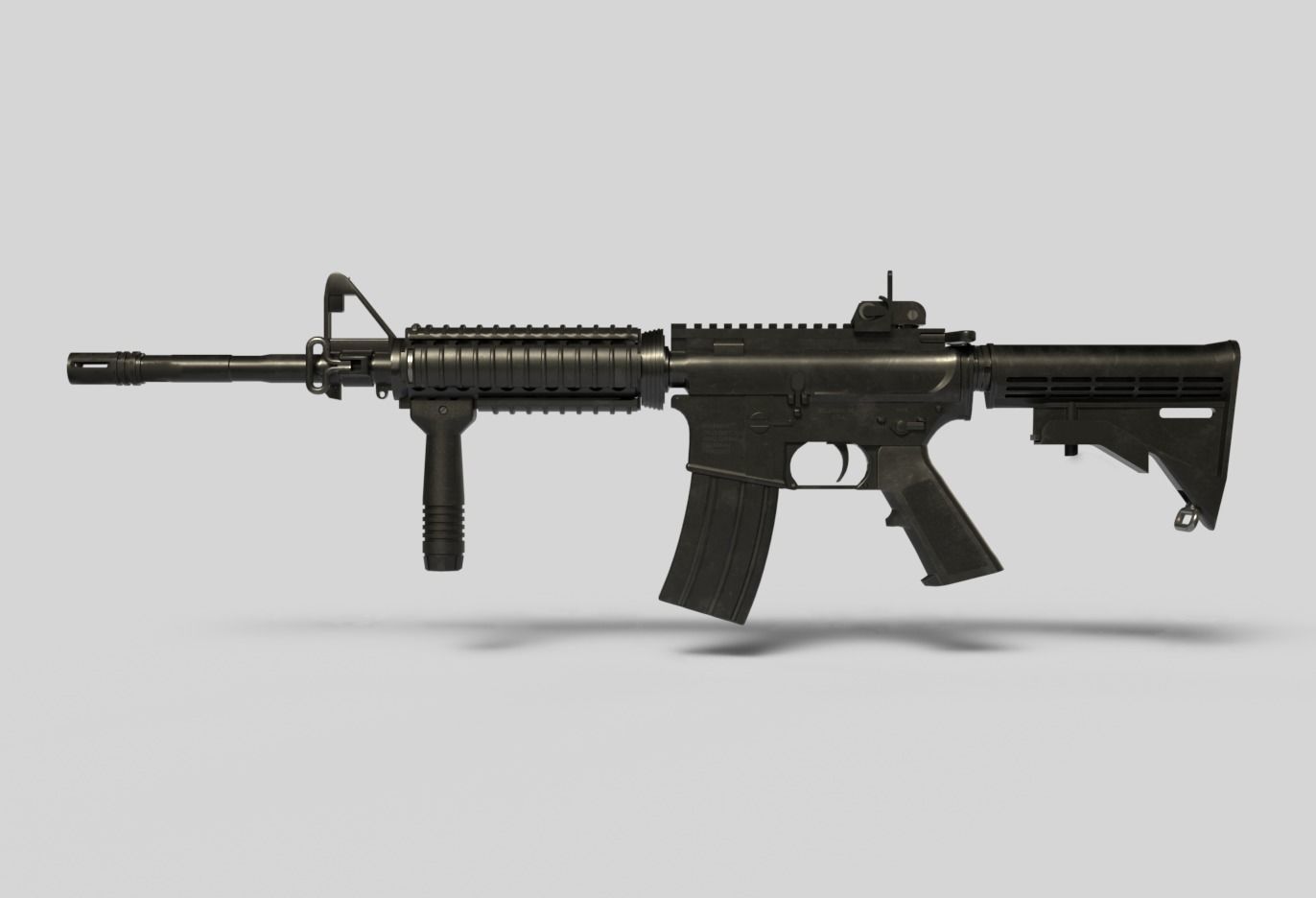 Ar-15 rifle free 3D model | CGTrader