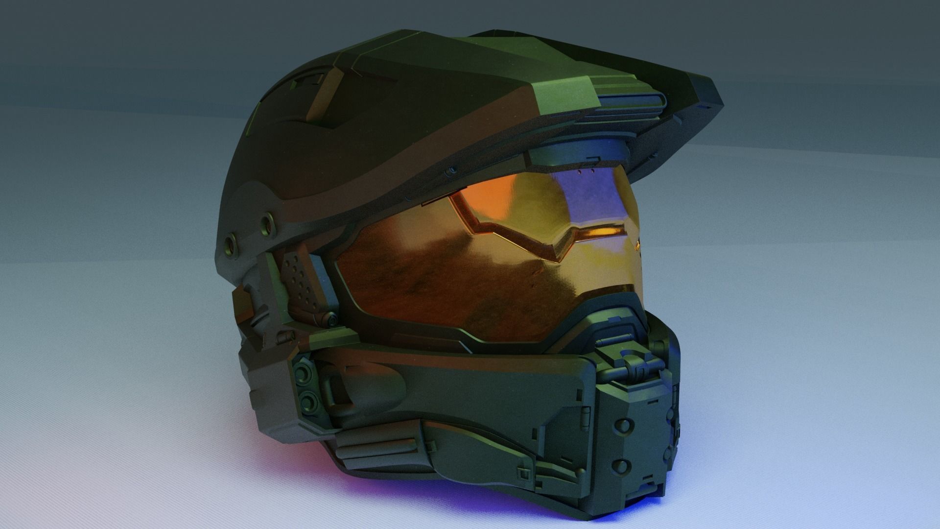 master chief helmet 3D model 3D printable | CGTrader