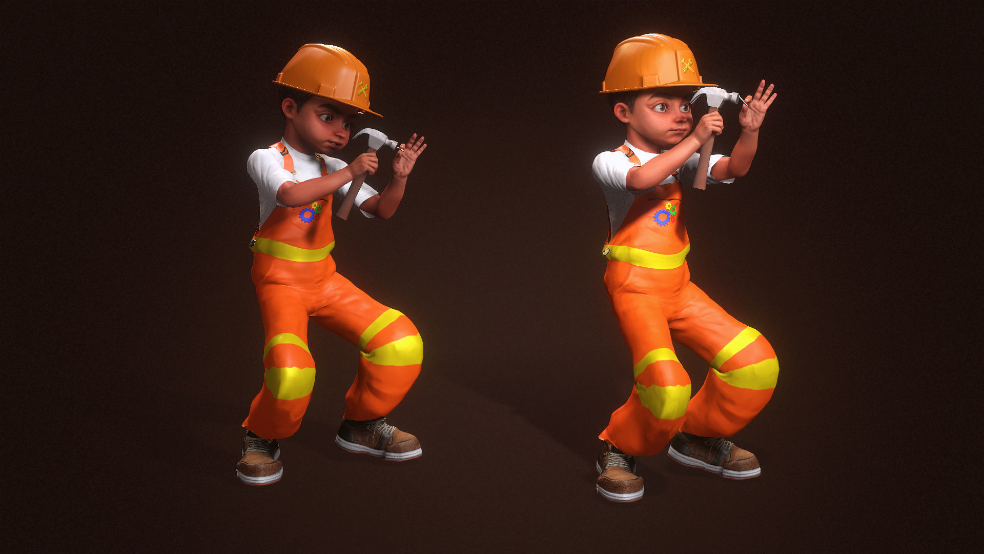 professional boy High quality character full Rigged and Animated 3D ...