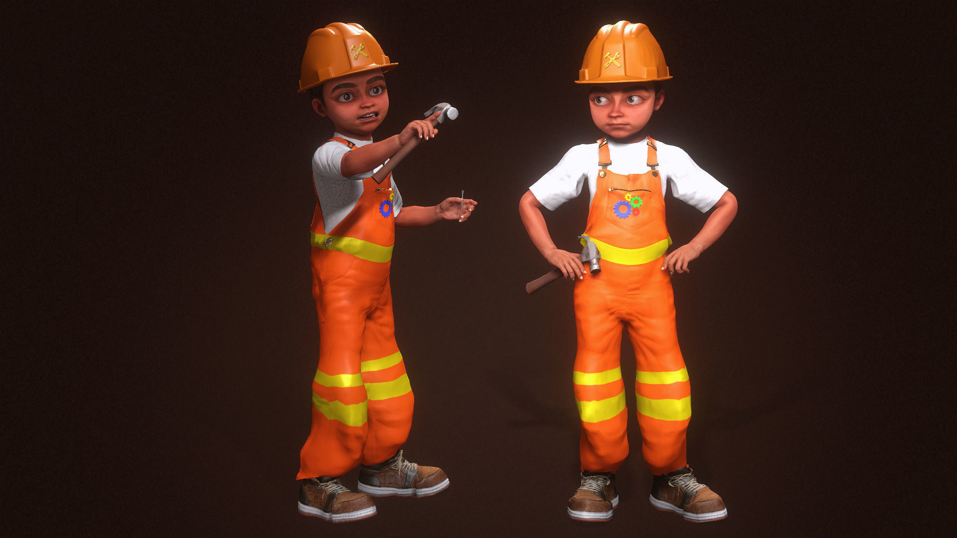 professional boy High quality character full Rigged and Animated 3D ...