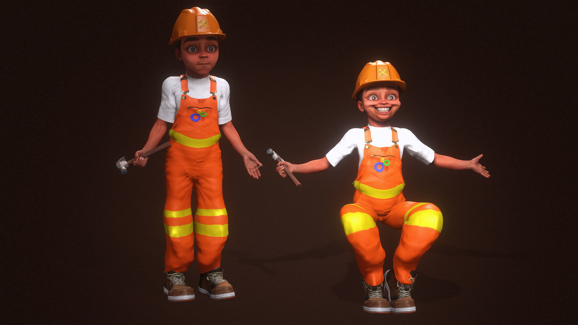 professional boy High quality character full Rigged and Animated 3D ...