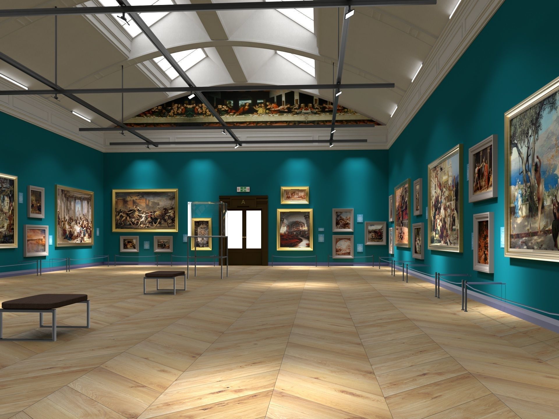 Art Gallery 2 3D model | CGTrader