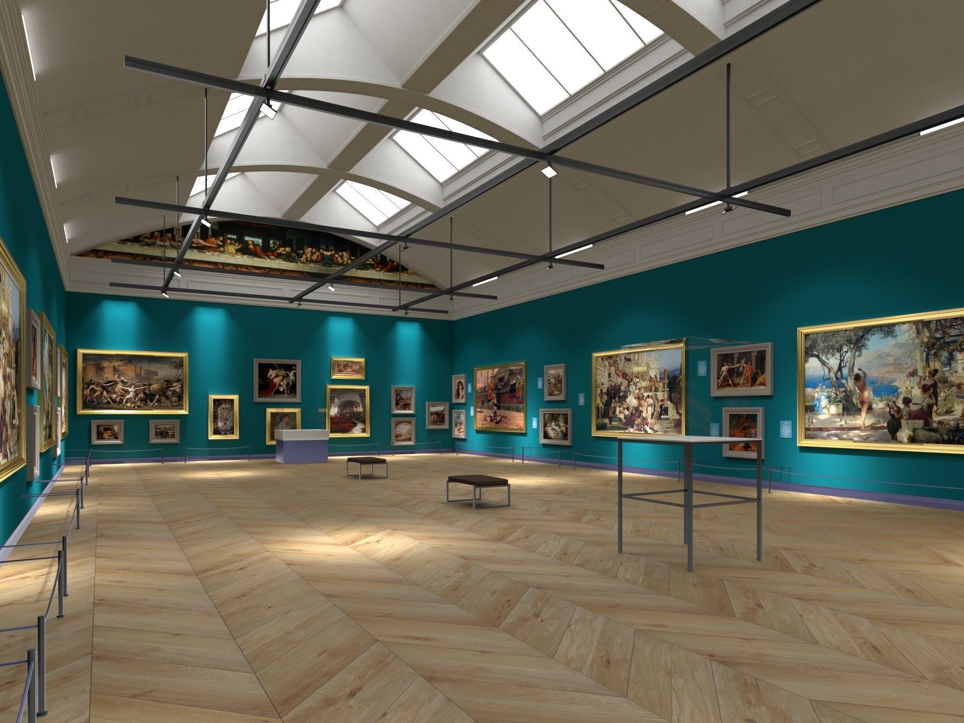 Art Gallery 2 3D model | CGTrader