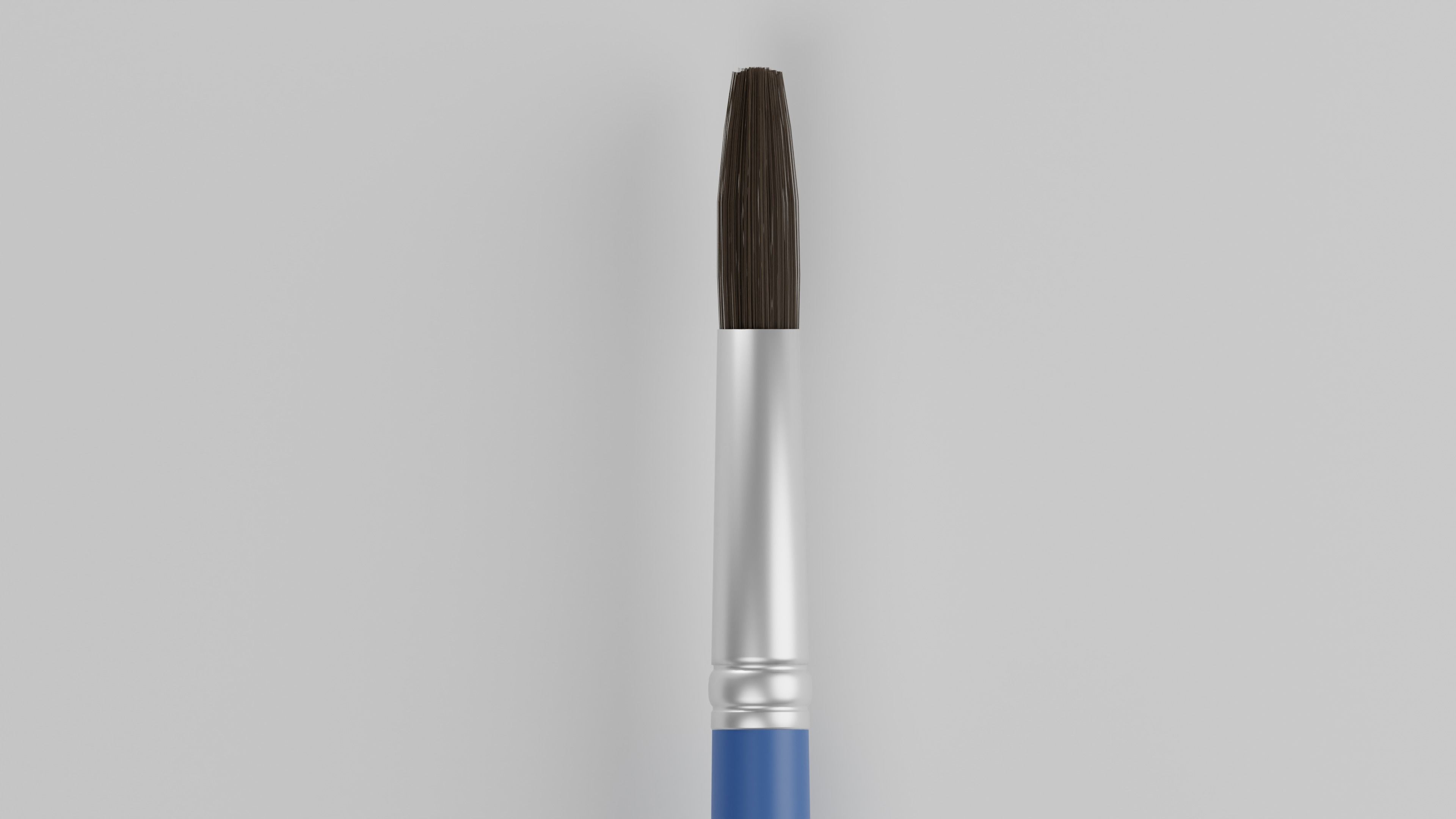 Color Palette With Brush 3D model 3D model | CGTrader