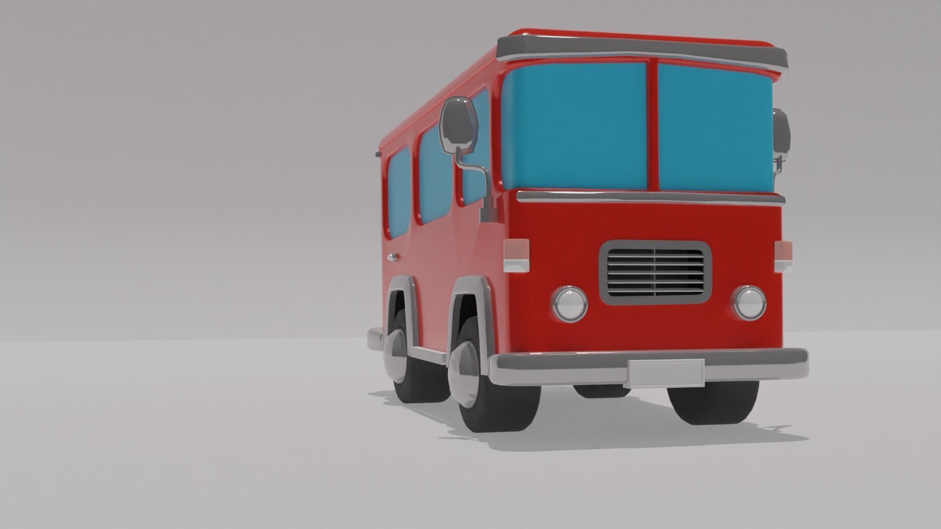 3D model Cartoon bus - prod ready VR / AR / low-poly | CGTrader