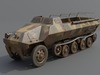 3D model Type 1 Ho-Ha half-track armoured personnel carrier VR / AR ...