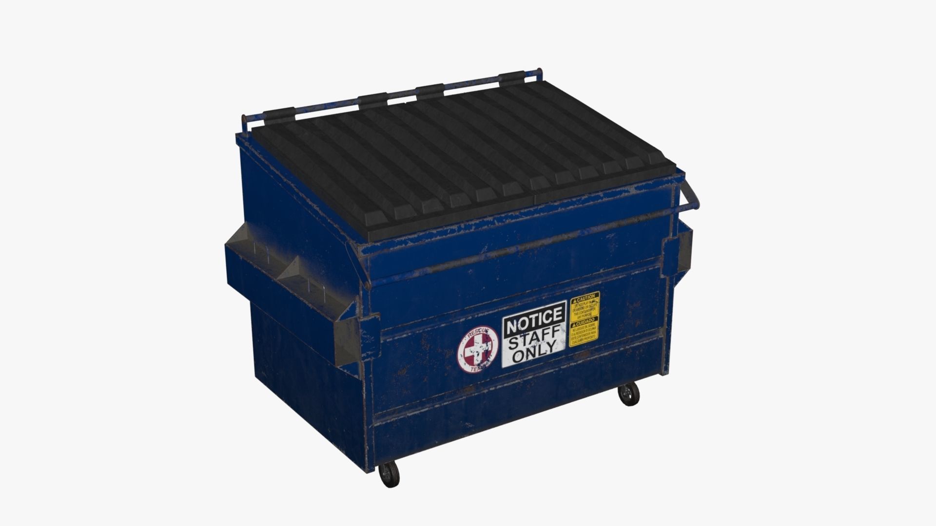3D model Old Dumpster VR / AR / low-poly | CGTrader