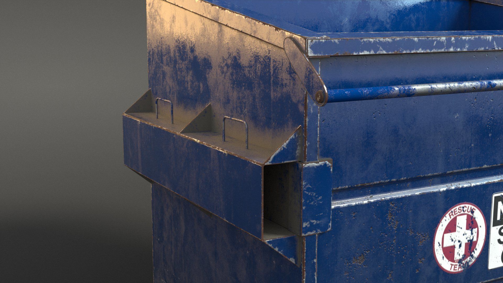3D model Old Dumpster VR / AR / low-poly | CGTrader
