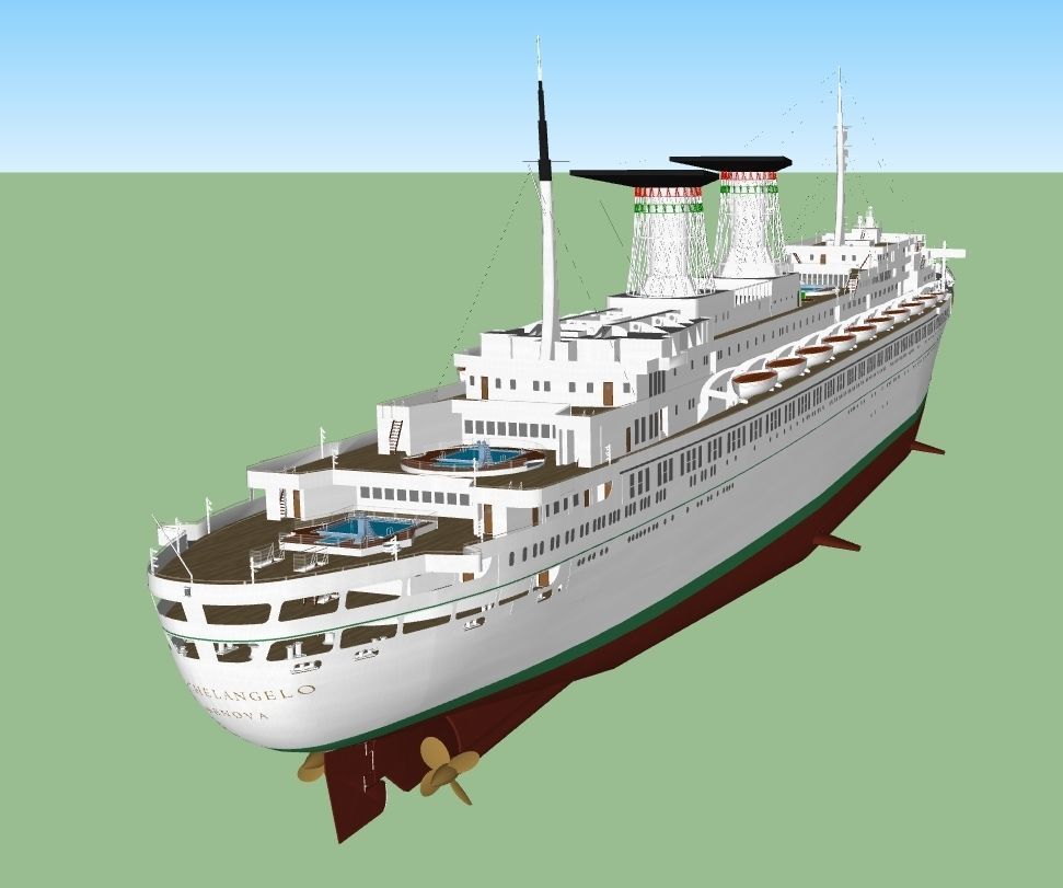 3D model SS Michelangelo VR / AR / low-poly | CGTrader