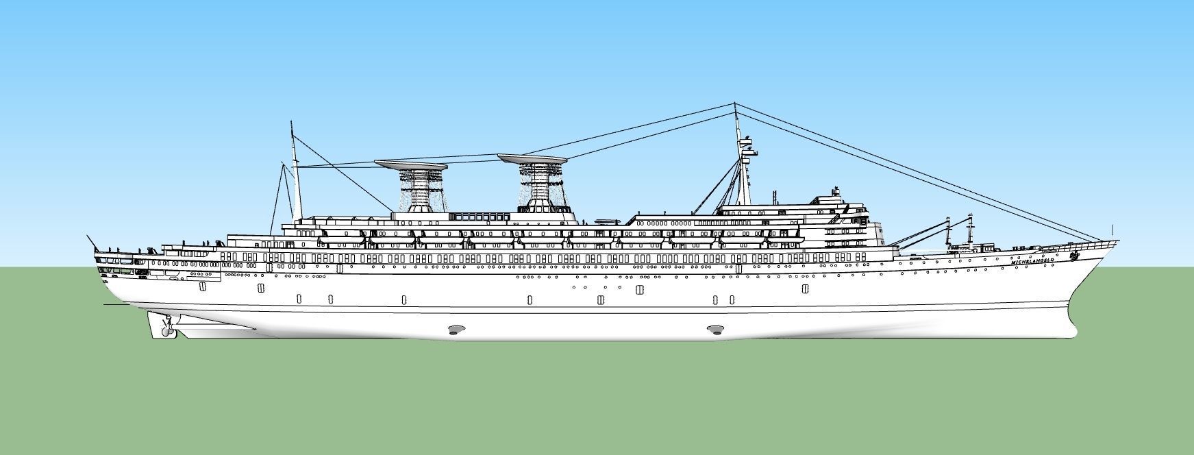 3D model SS Michelangelo VR / AR / low-poly | CGTrader