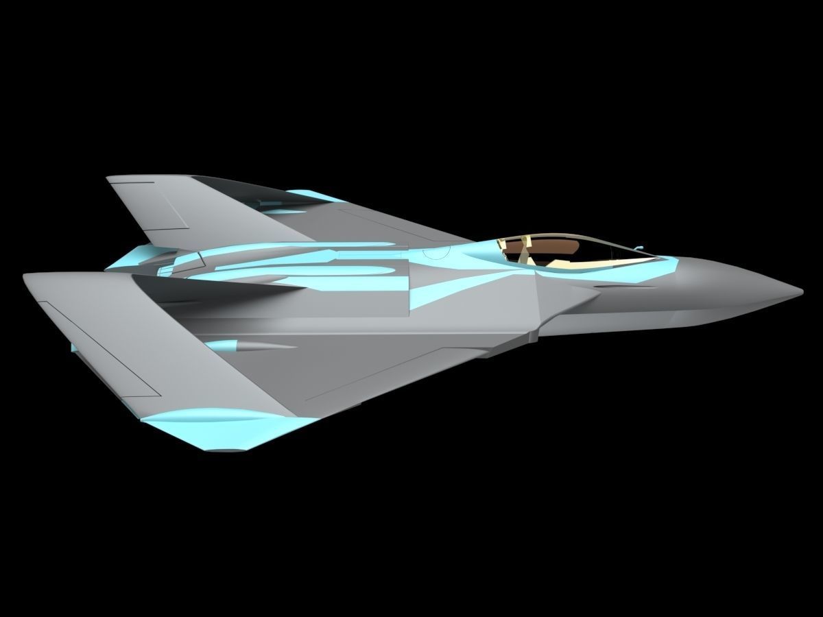 Xplane fighterjet FX 3D model | CGTrader