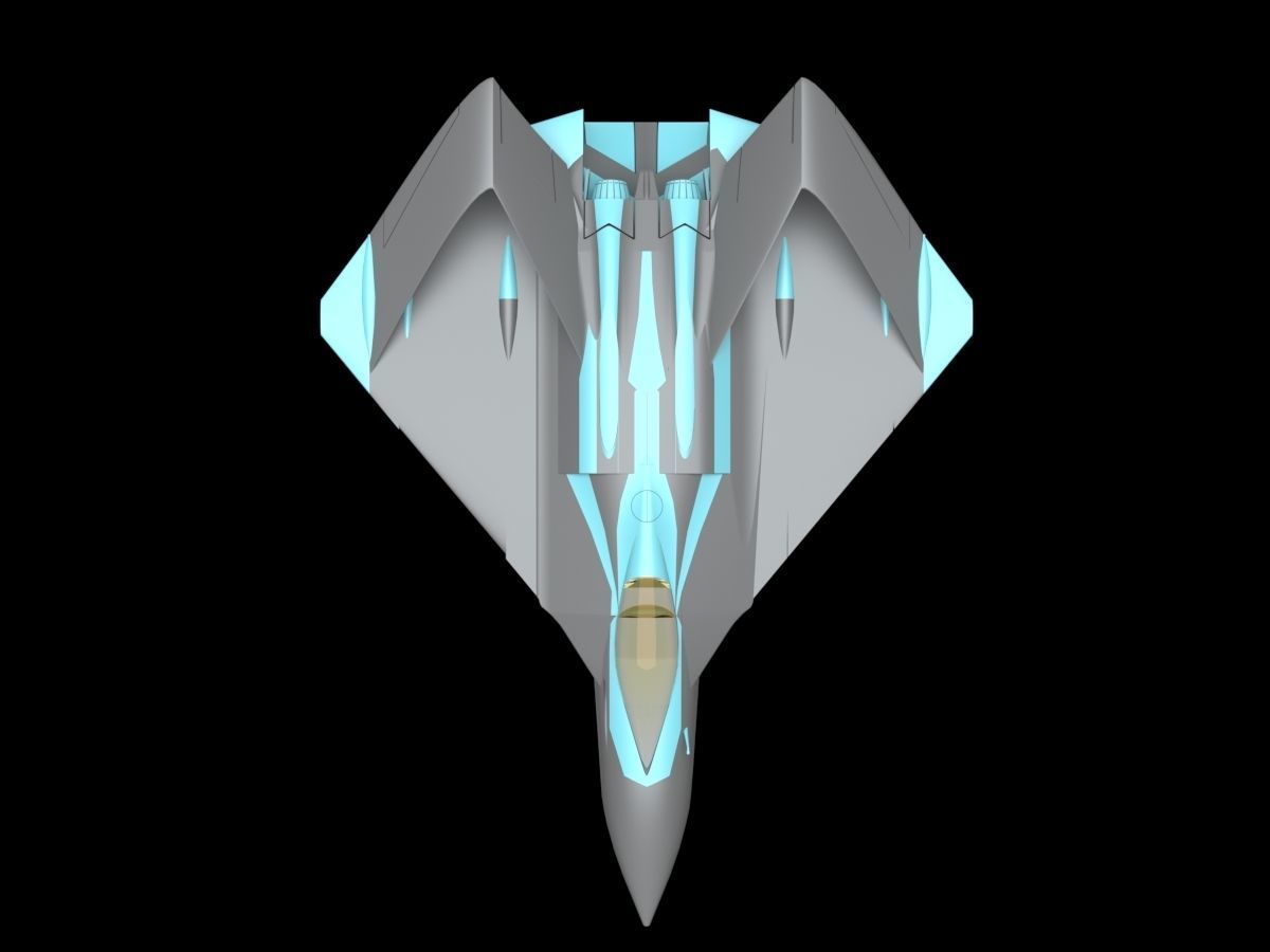 Xplane fighterjet FX 3D model | CGTrader