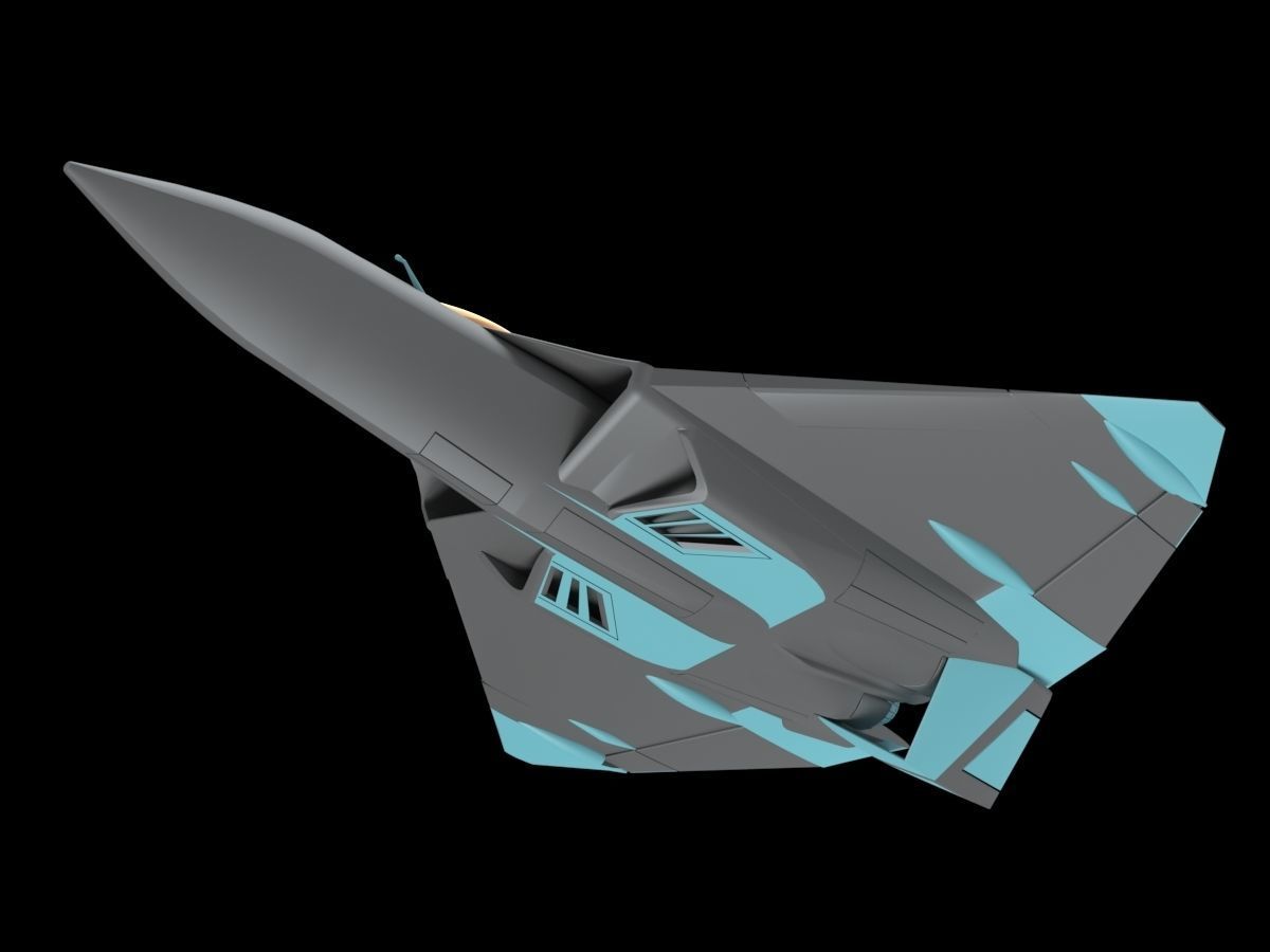 Xplane fighterjet FX 3D model | CGTrader