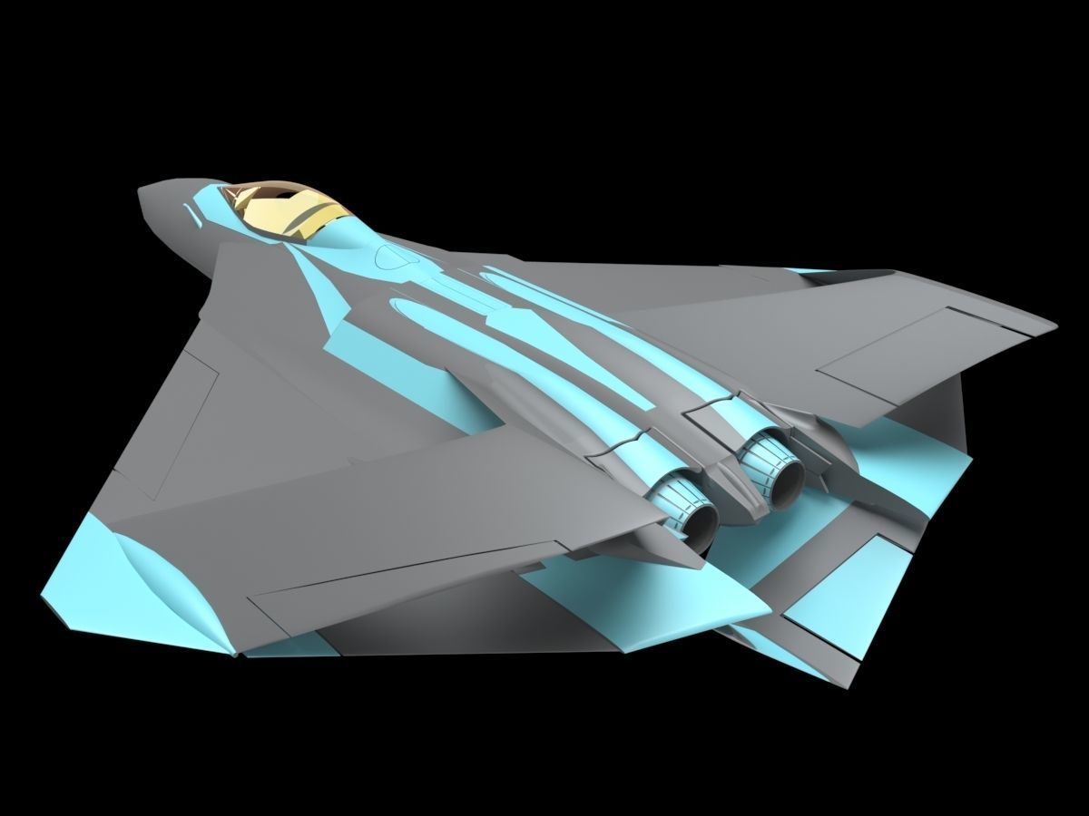 Xplane fighterjet FX 3D model | CGTrader