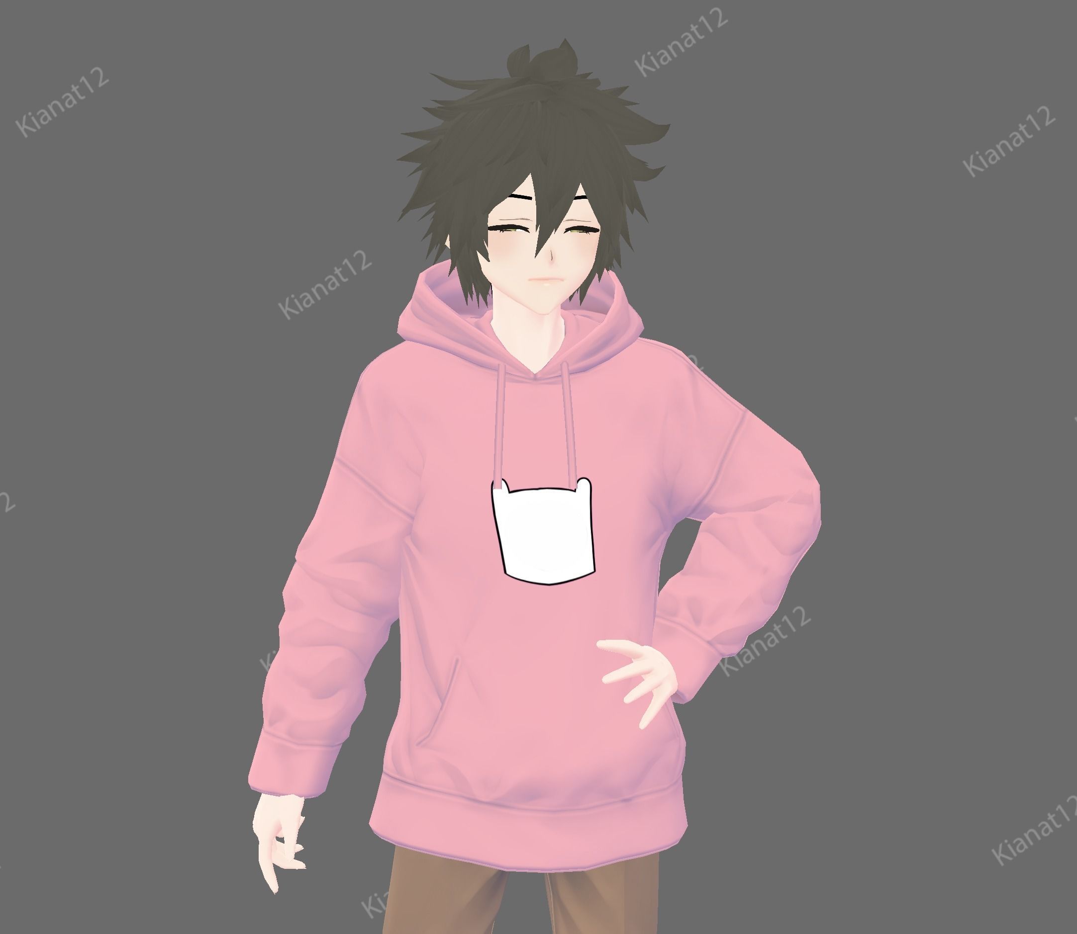 3D model 3d low poly male avatar for vrchat and gaming VR / AR / low ...