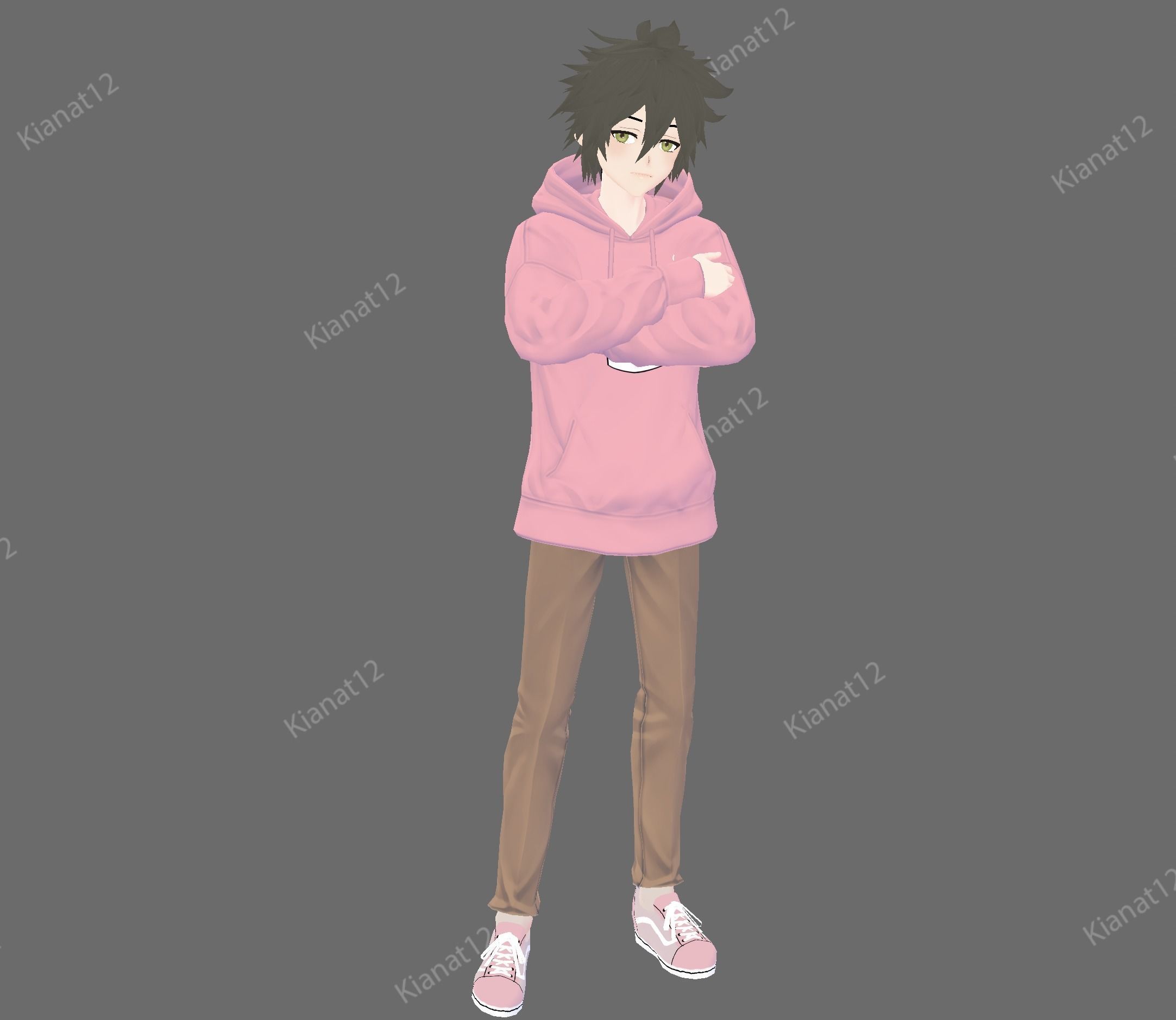 3D model 3d low poly male avatar for vrchat and gaming VR / AR / low ...