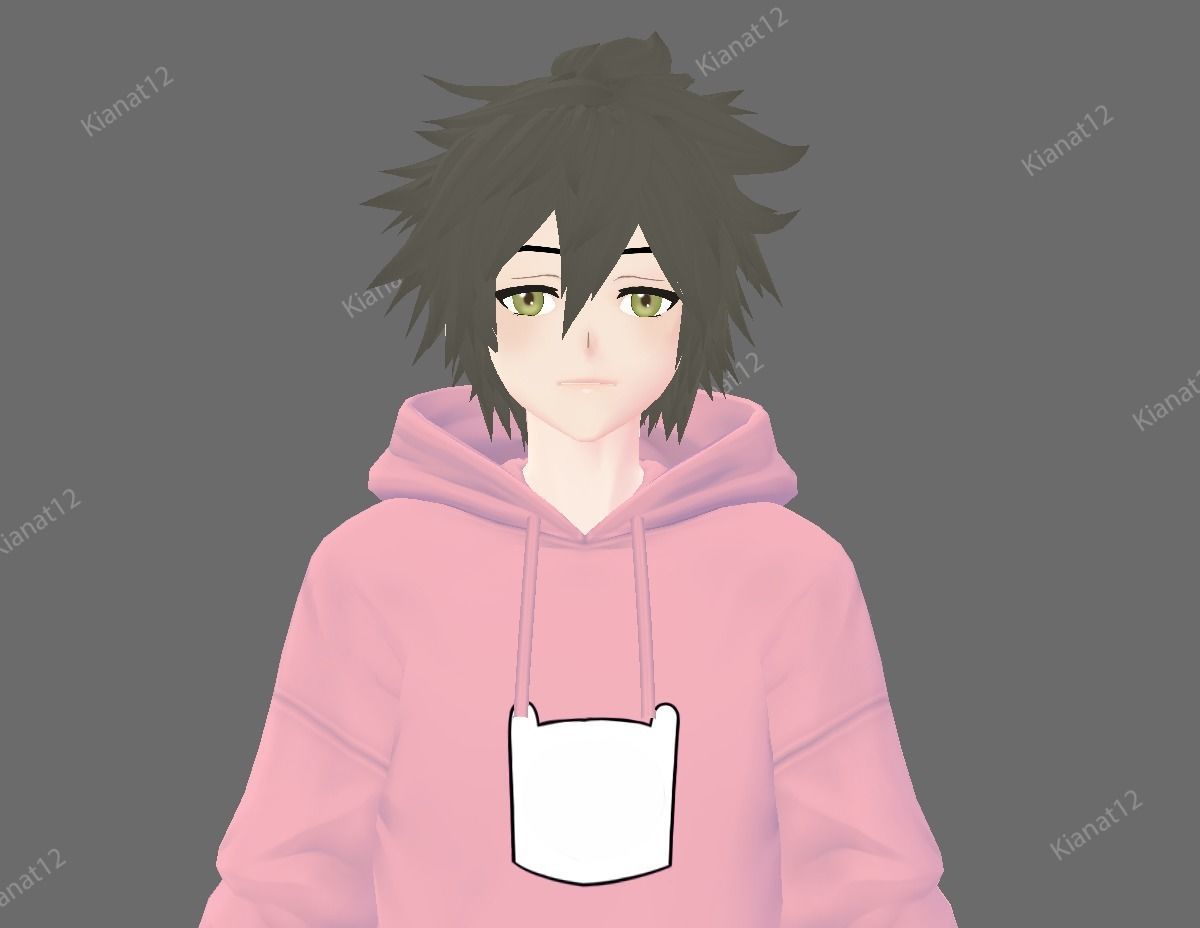 3D model 3d low poly male avatar for vrchat and gaming VR / AR / low ...