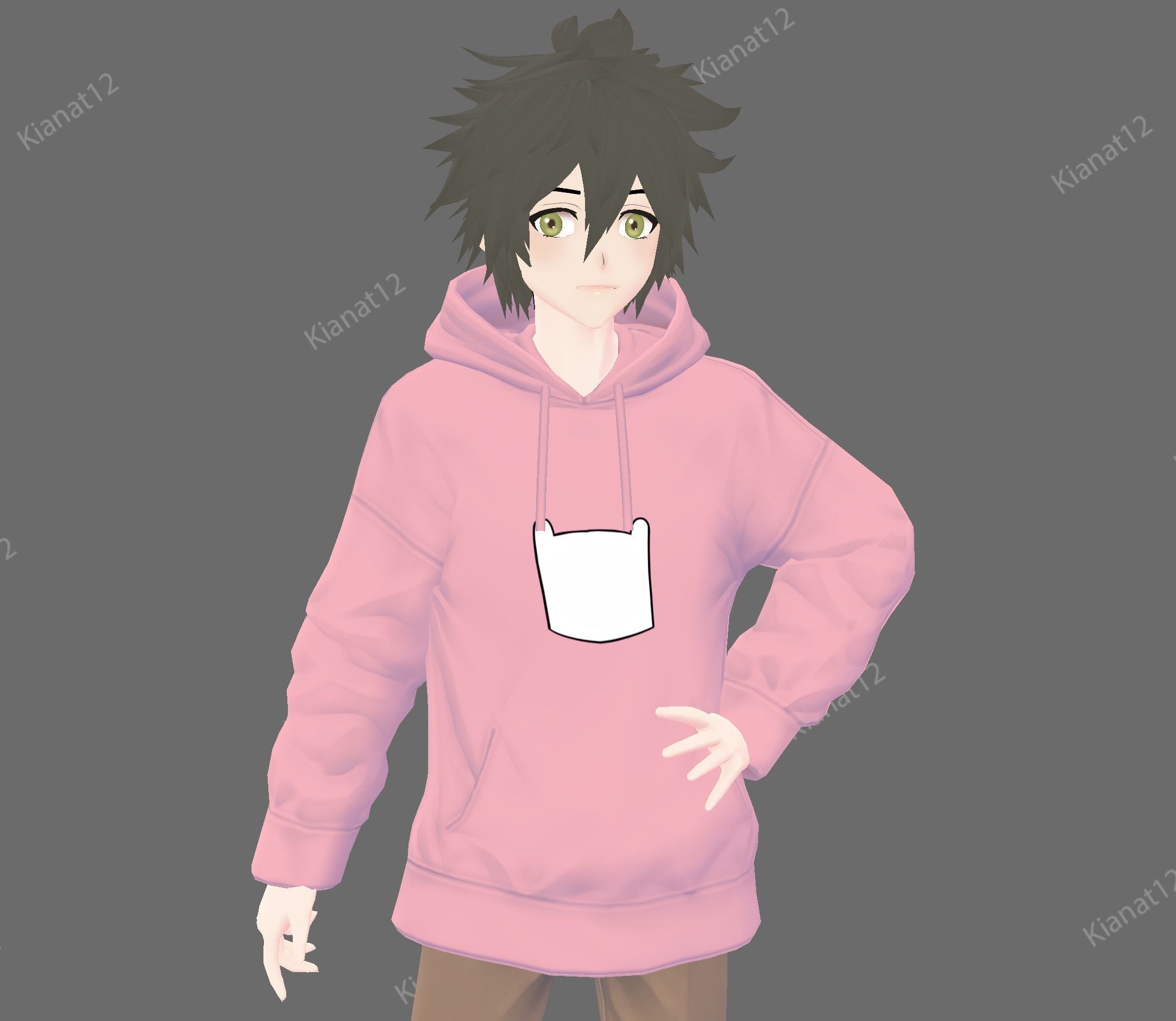 3D model 3d low poly male avatar for vrchat and gaming VR / AR / low ...