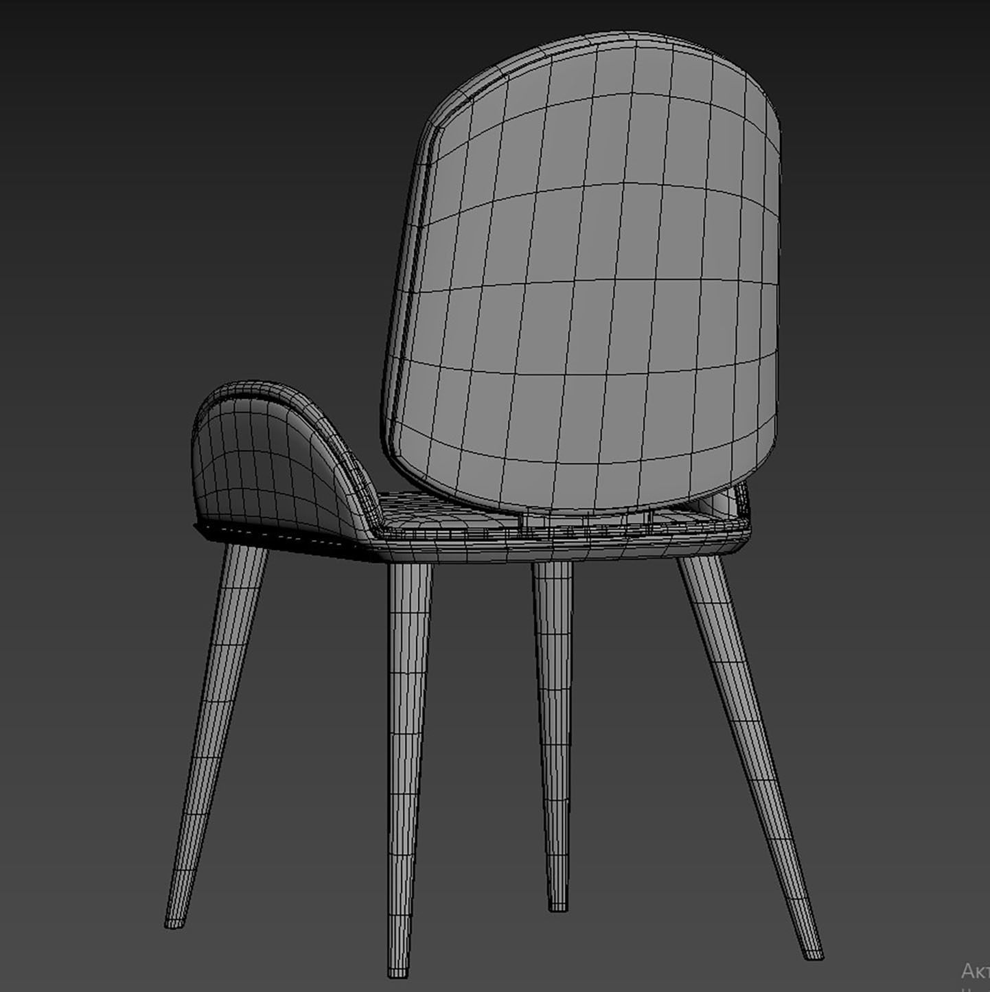 Beautiful Ark chairs by Angelo Reflex 3D model | CGTrader