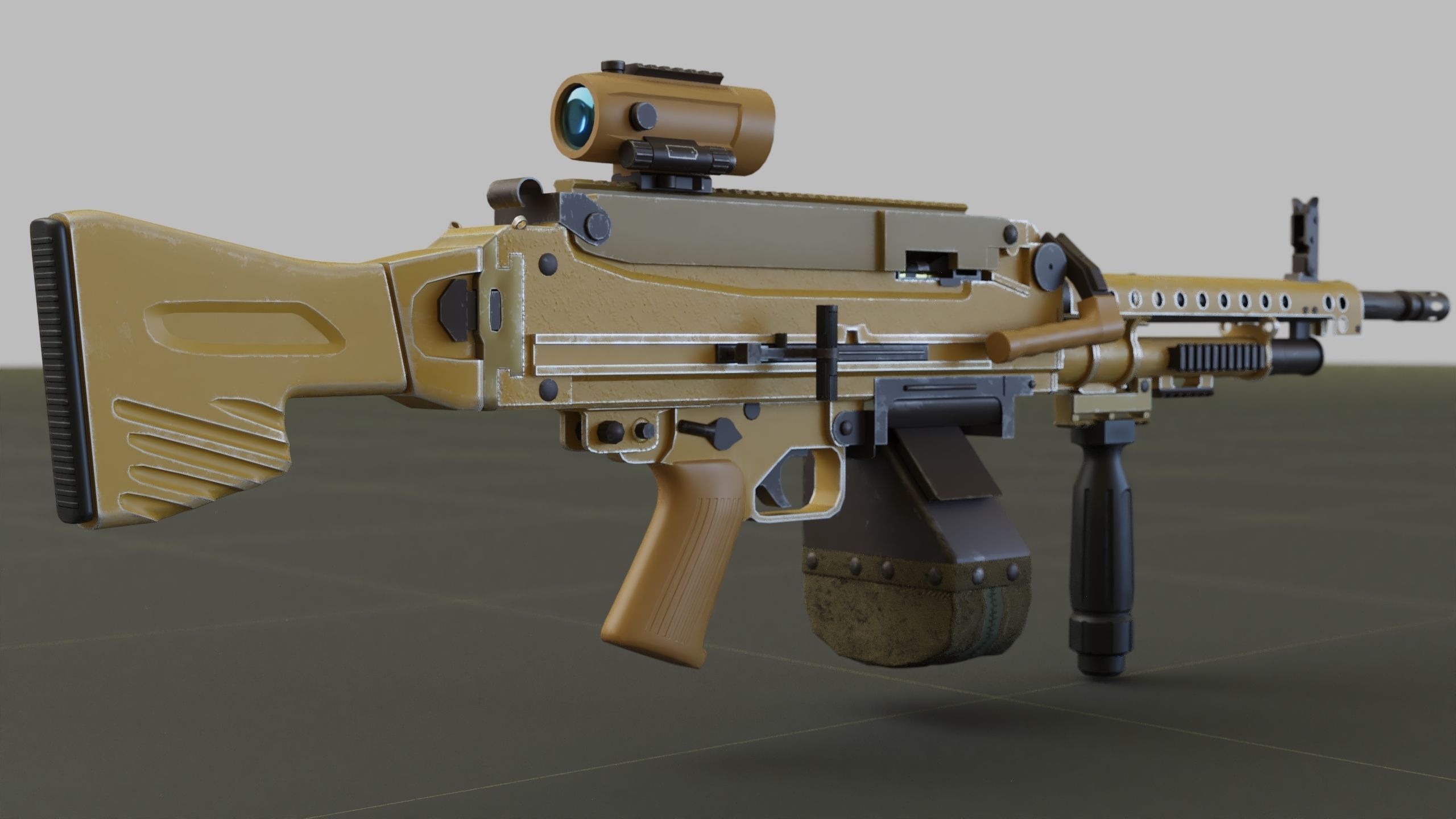 3D model Heckler Koch MG5 VR / AR / low-poly | CGTrader