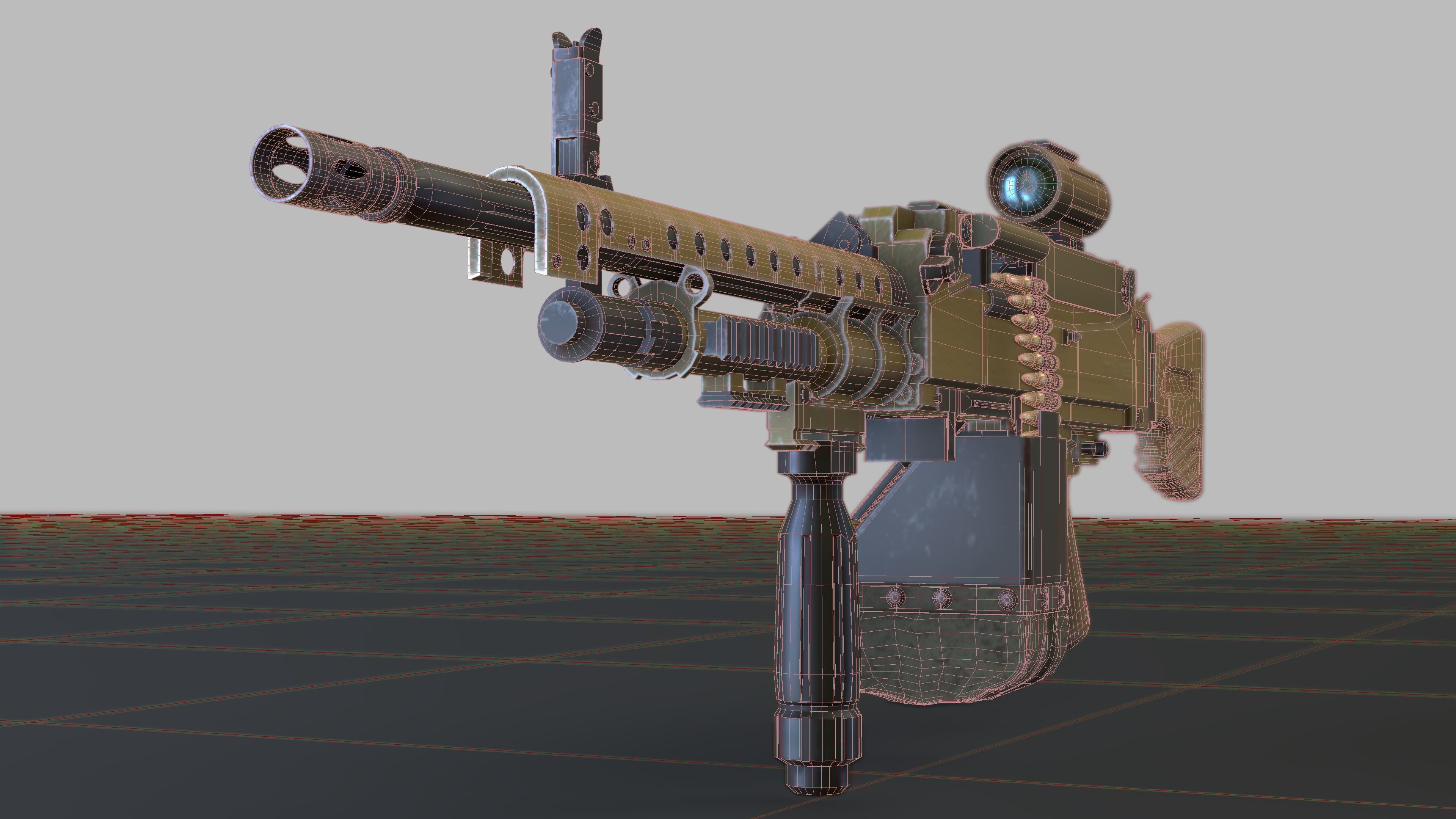3D model Heckler Koch MG5 VR / AR / low-poly | CGTrader