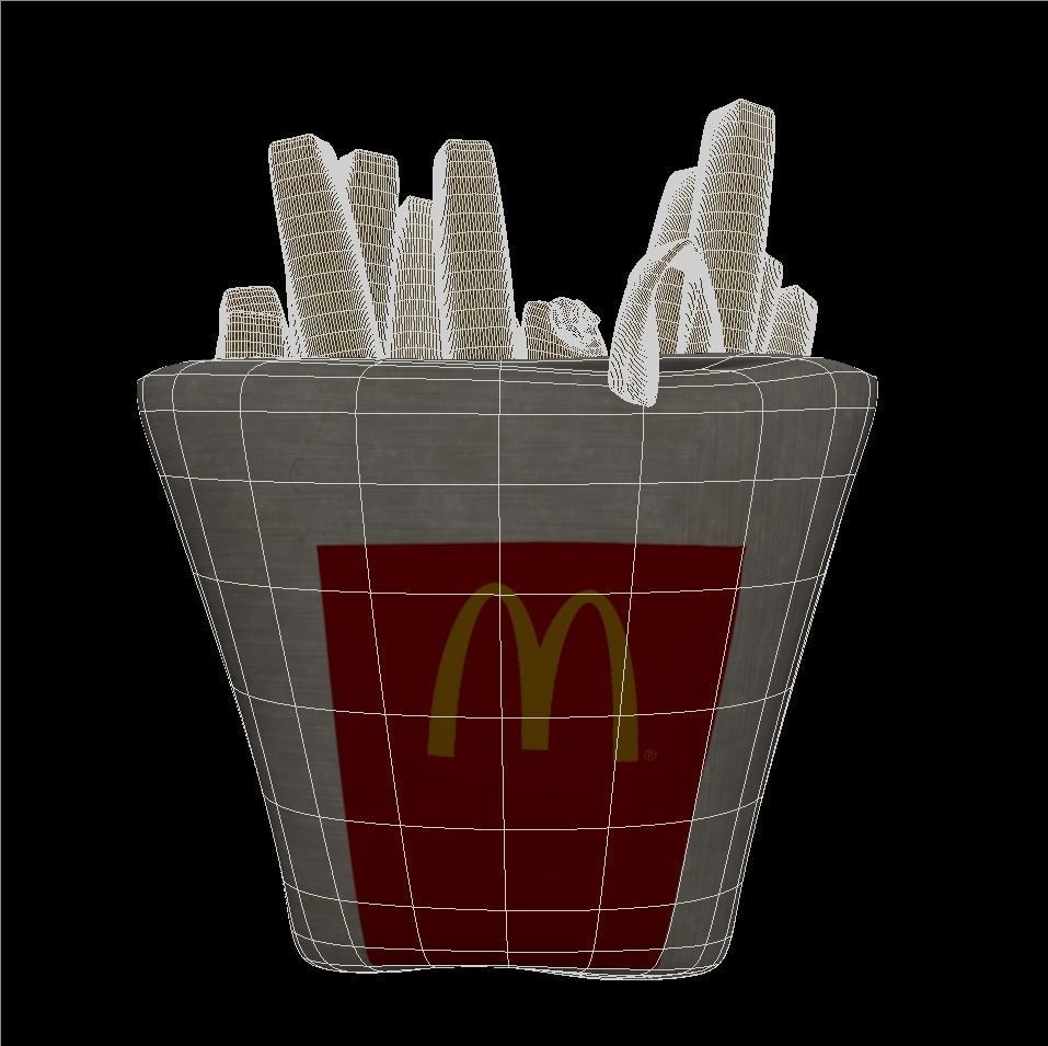 3D model McDonald s French Fries VR / AR / low-poly | CGTrader
